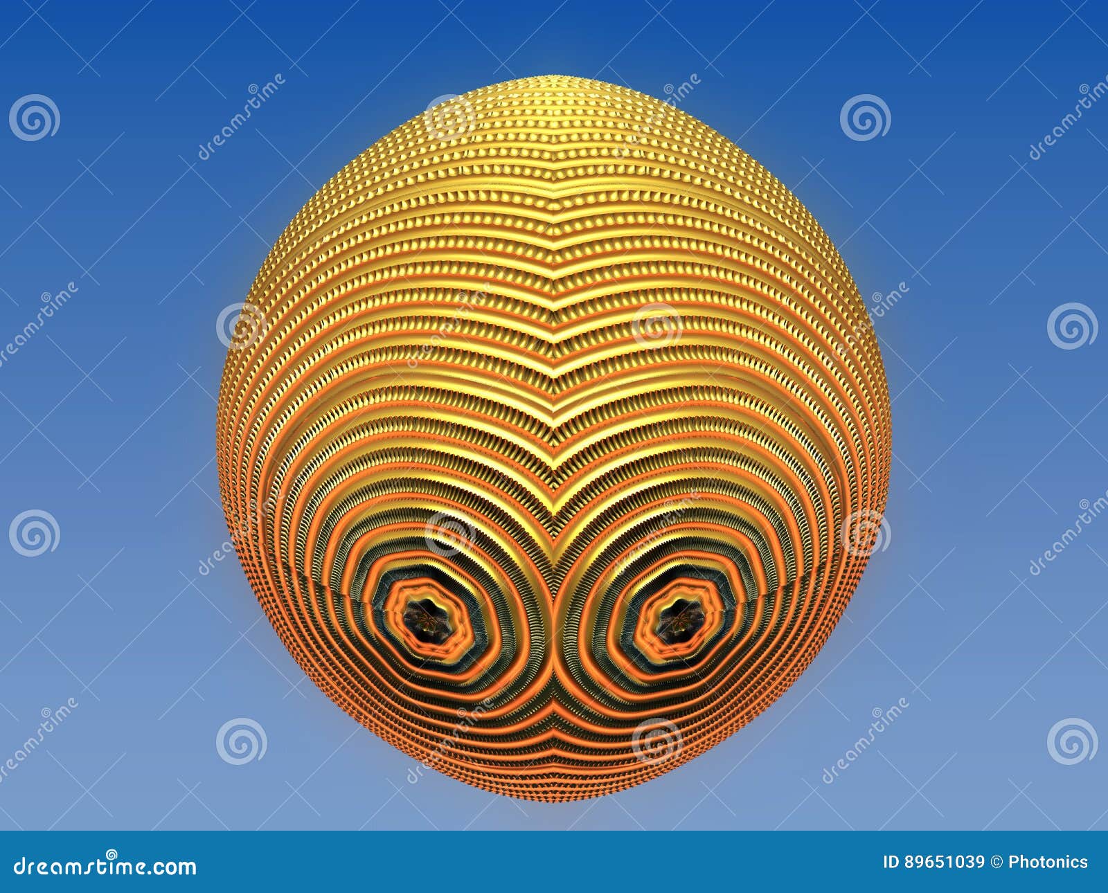 Abstract Alien Head Shape stock vector. Illustration of fractals - 89651039