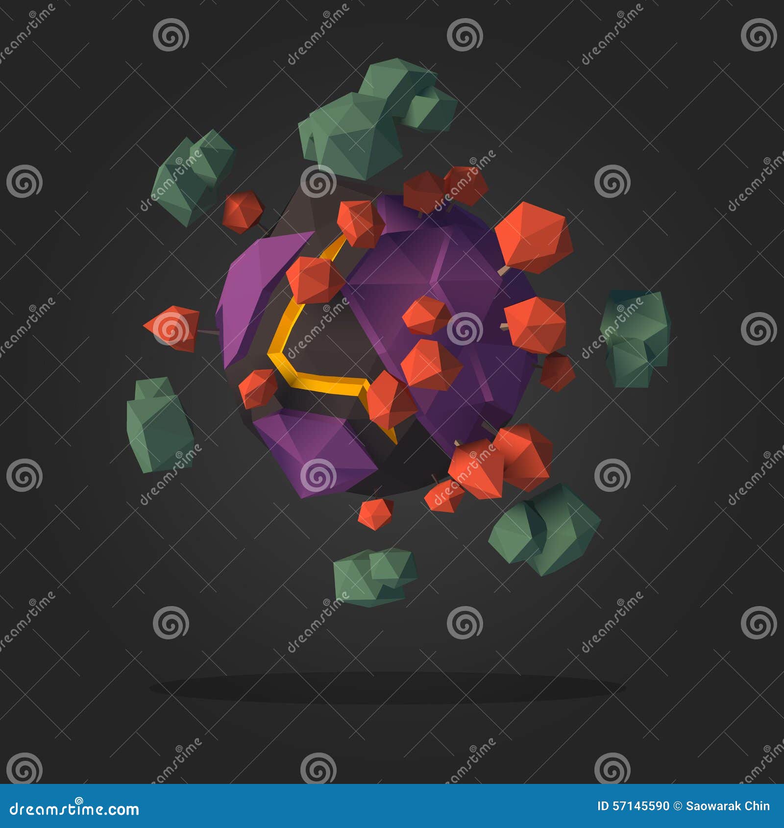 Abstract Alien Planet stock vector. Illustration of modern - 57145590