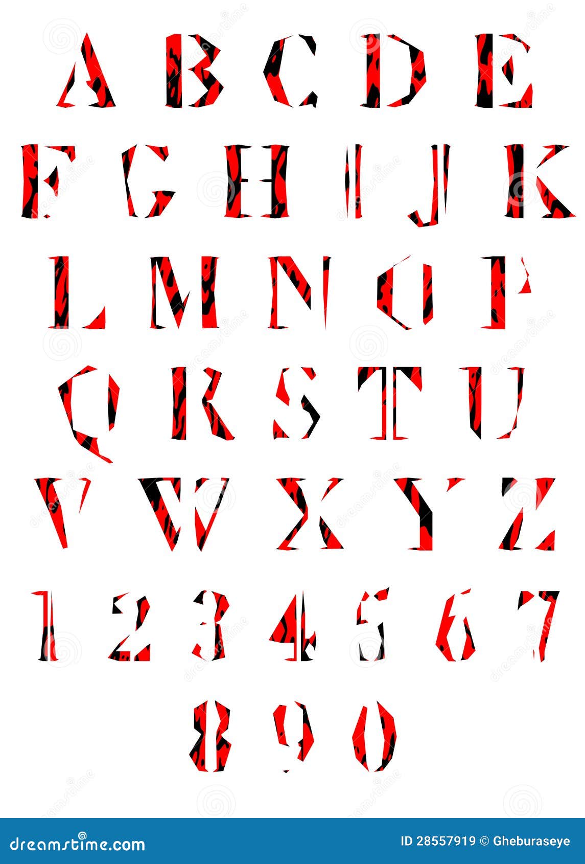 Abstract alphabet stock image. Illustration of decoration - 28557919