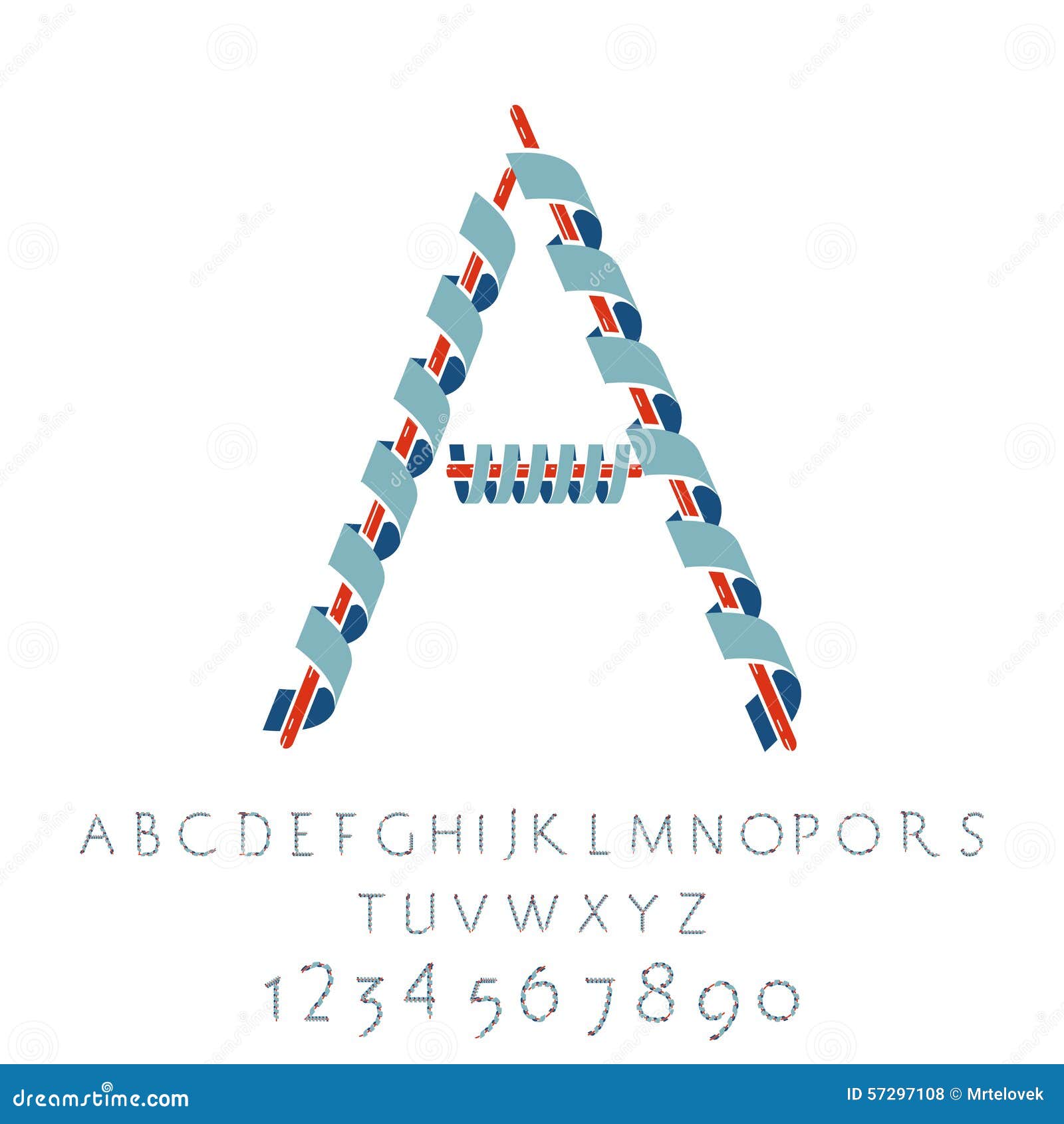 Abstract alphabet stock vector. Illustration of geometrical - 57297108