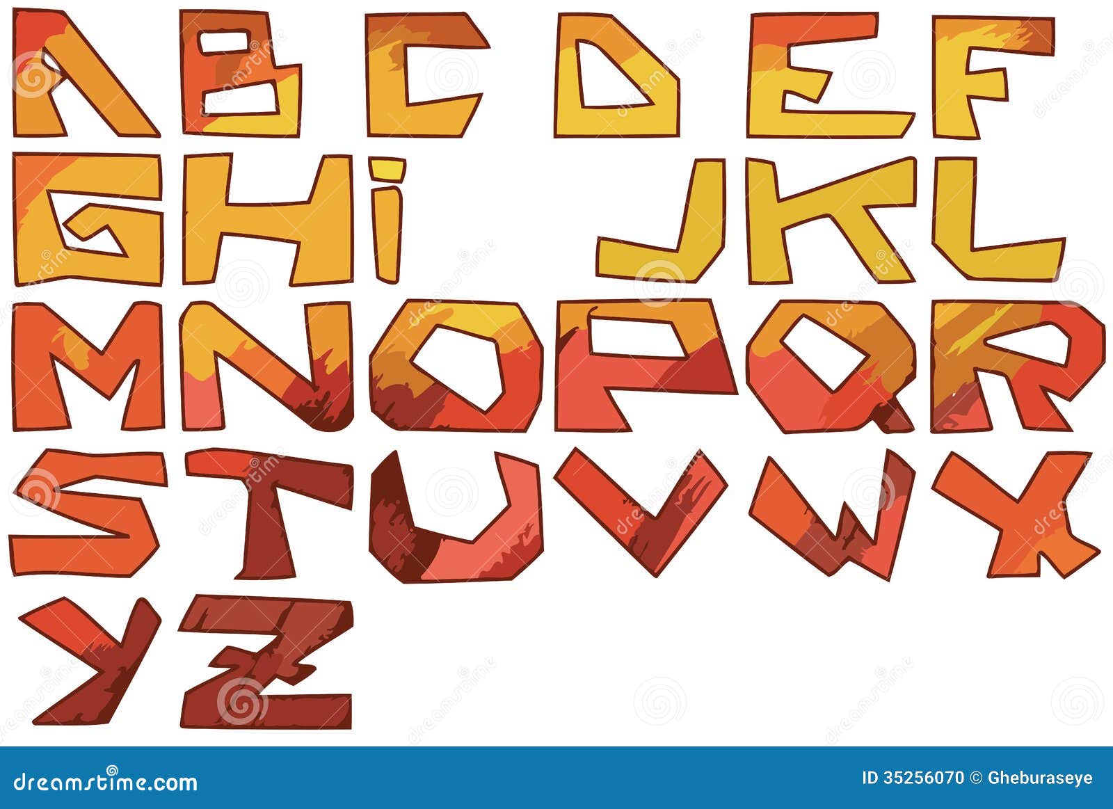 Abstract Alphabet Stock Photo - Image: 35256070