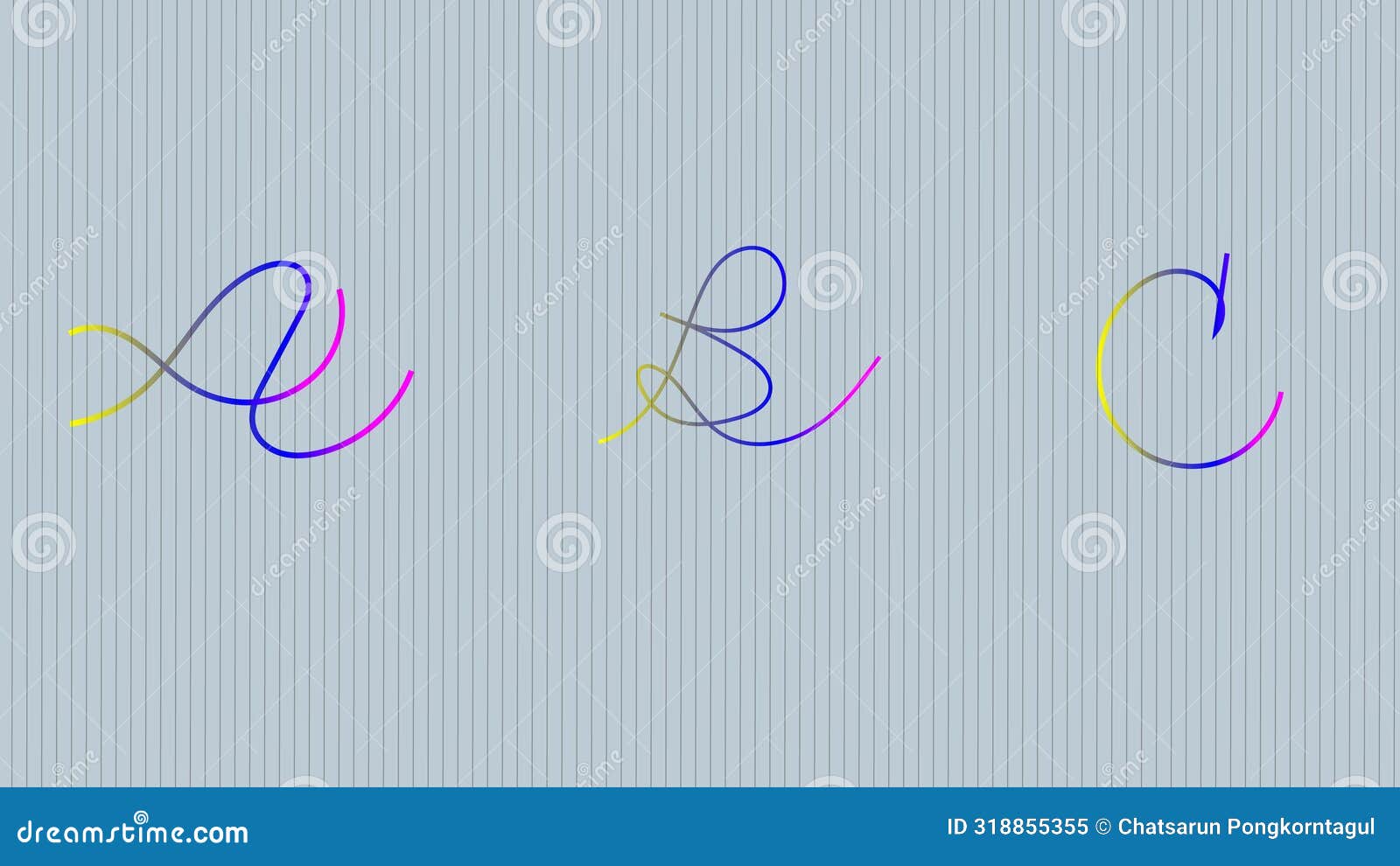 Abstract Alphabet Letters in Freestyle on Background Stock Vector ...