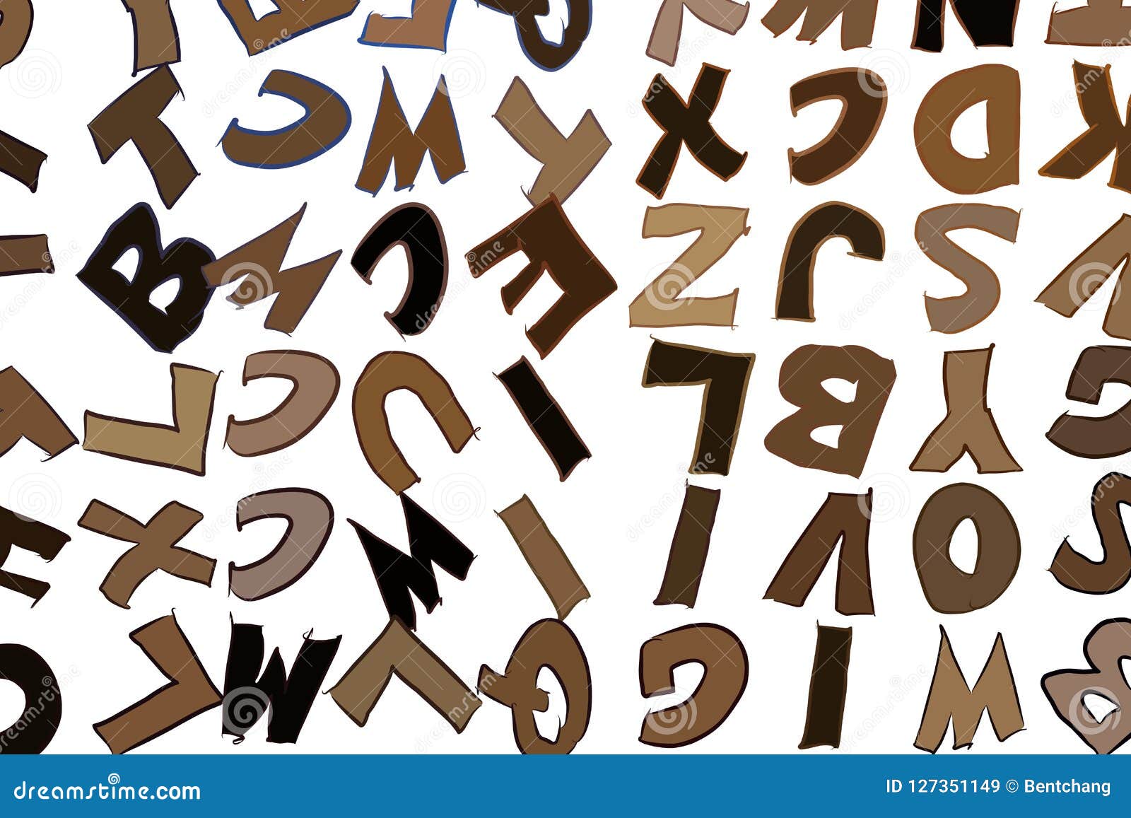 Abstract Alphabets Letters Generative Art Background. Messy, Abc, Style ...