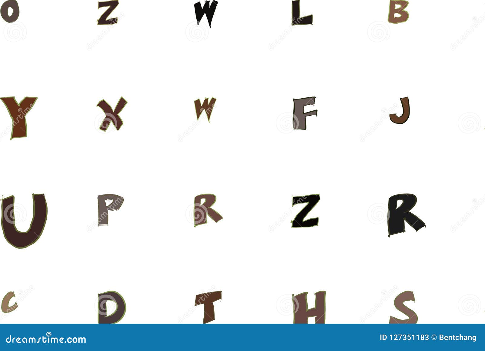 Abstract Alphabets Letters Illustrations Background. Art, Type ...