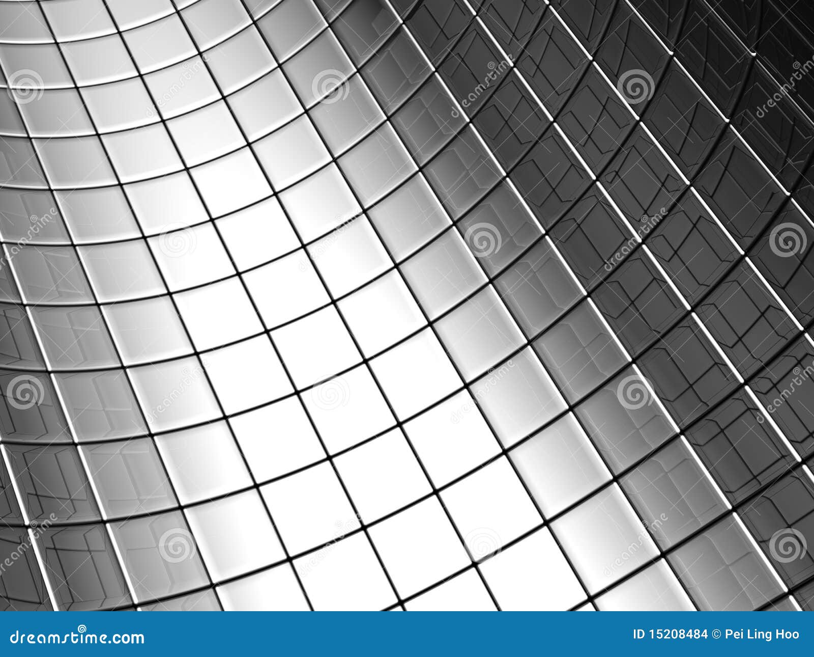 Abstract Aluminum Curve Square Pattern Background Stock Illustration ...