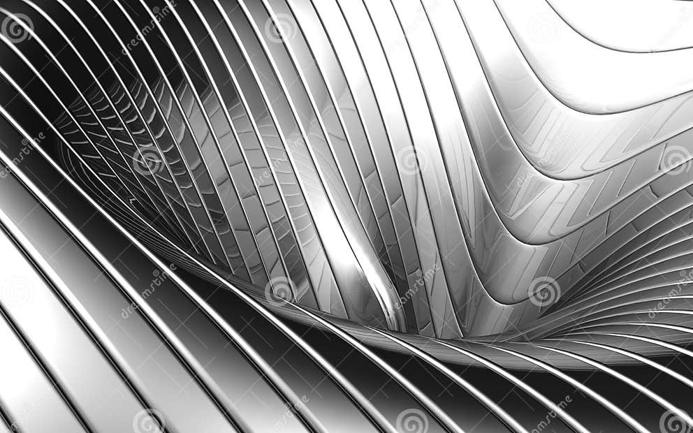 Abstract Aluminum Wave Pattern Stock Illustration - Illustration of ...