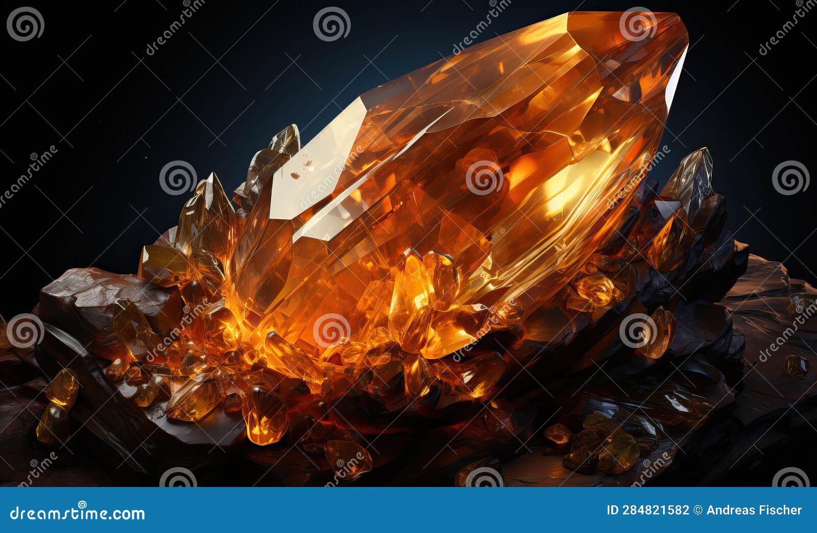 Abstract Amber Stone Texture, Stone Amber Close-up. Stock Illustration ...