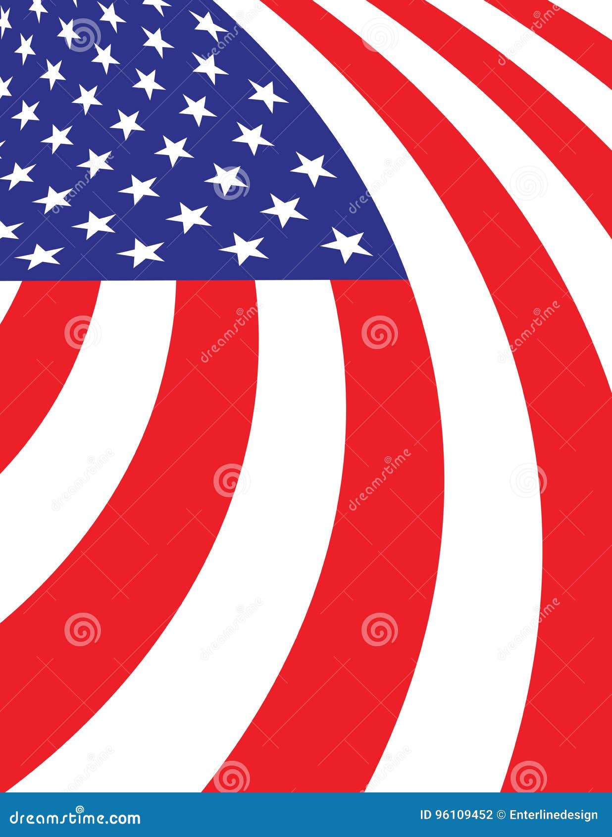 Abstract American Flag Background Illustration Stock Vector ...