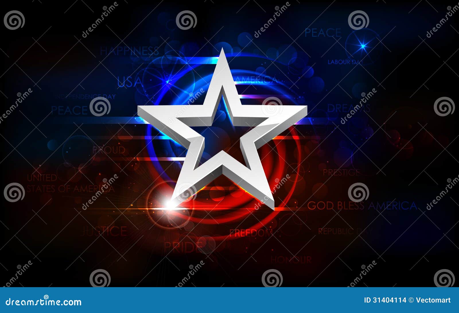 Abstract American Flag Background Stock Vector - Illustration of ...