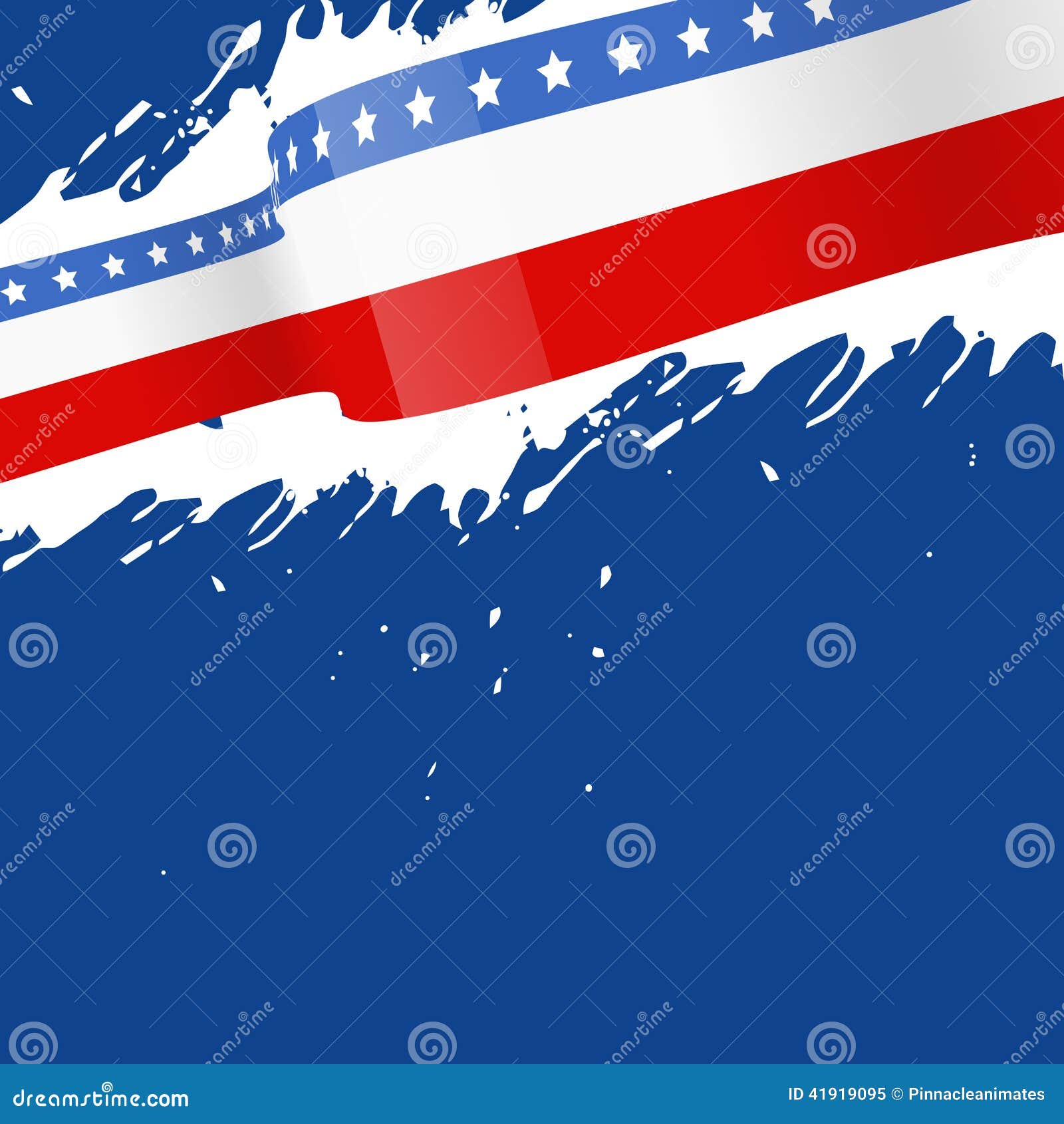 Abstract American Flag Background Stock Vector - Illustration of blue ...