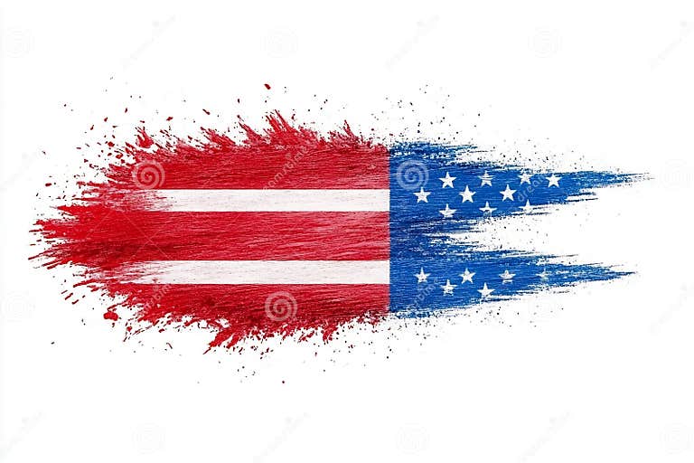 Abstract American Flag Explosion Stock Illustration - Illustration of ...