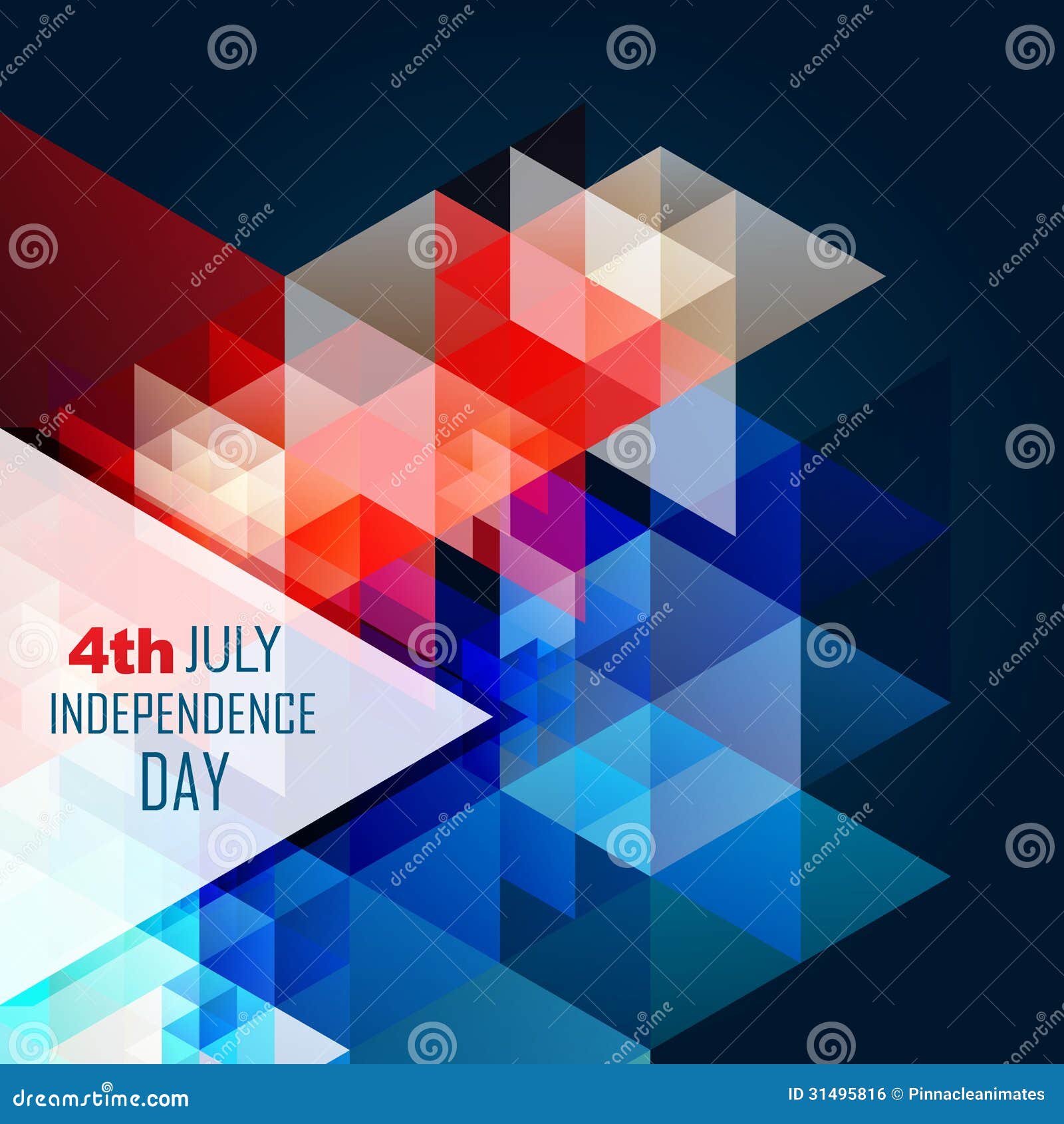 Abstract American Independence Day Stock Vector - Illustration of ...