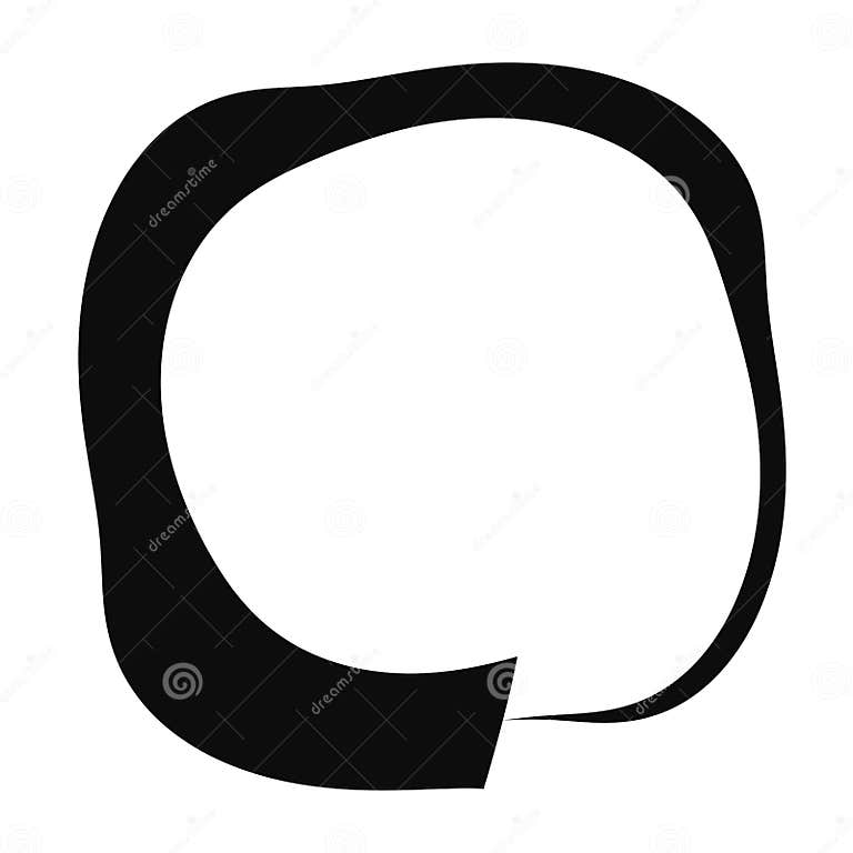 Abstract Amorphous Rounded Square Shape, Element. Rounded Square Icon ...