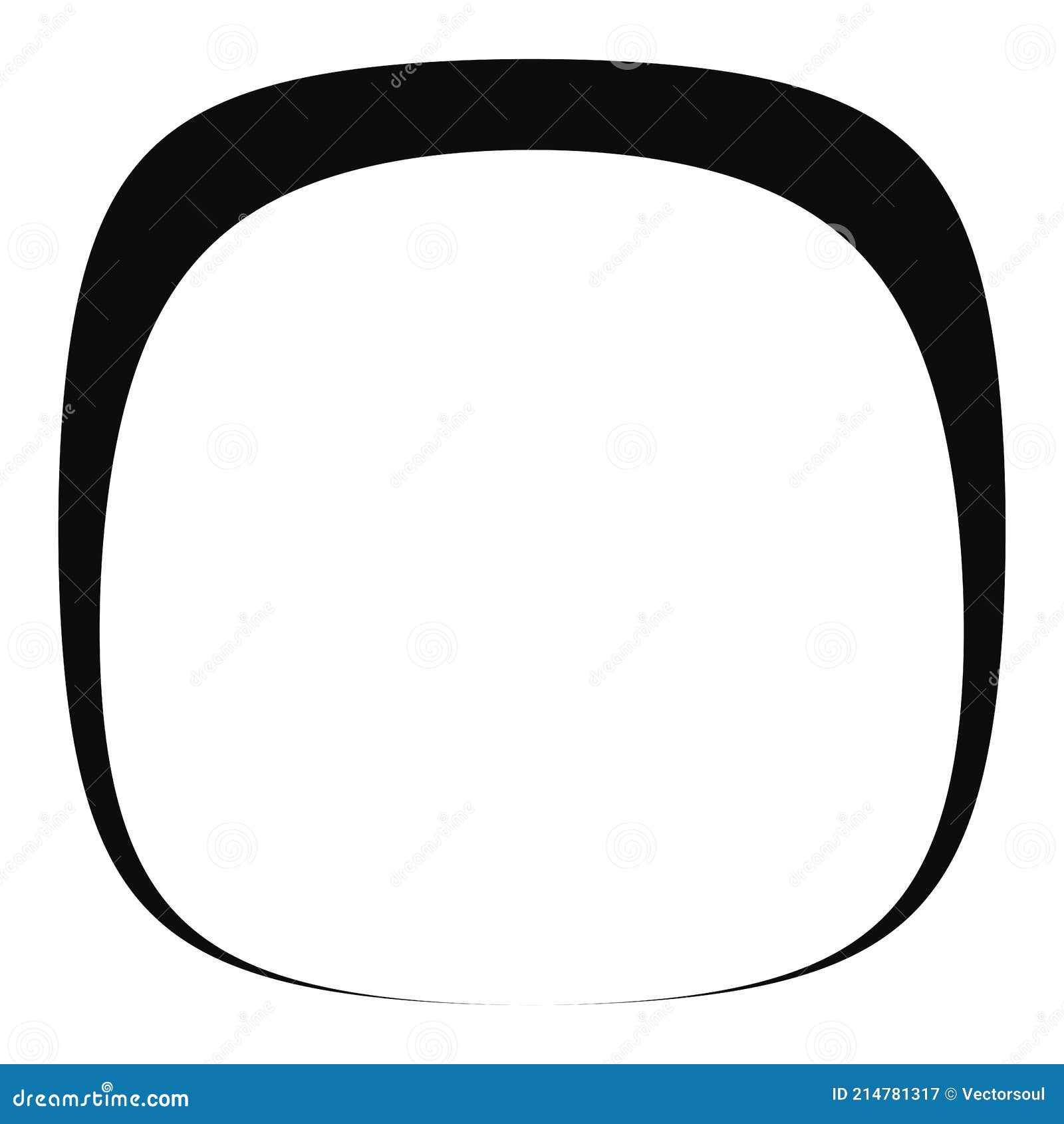 Abstract Amorphous Rounded Square Shape, Element. Rounded Square Icon ...