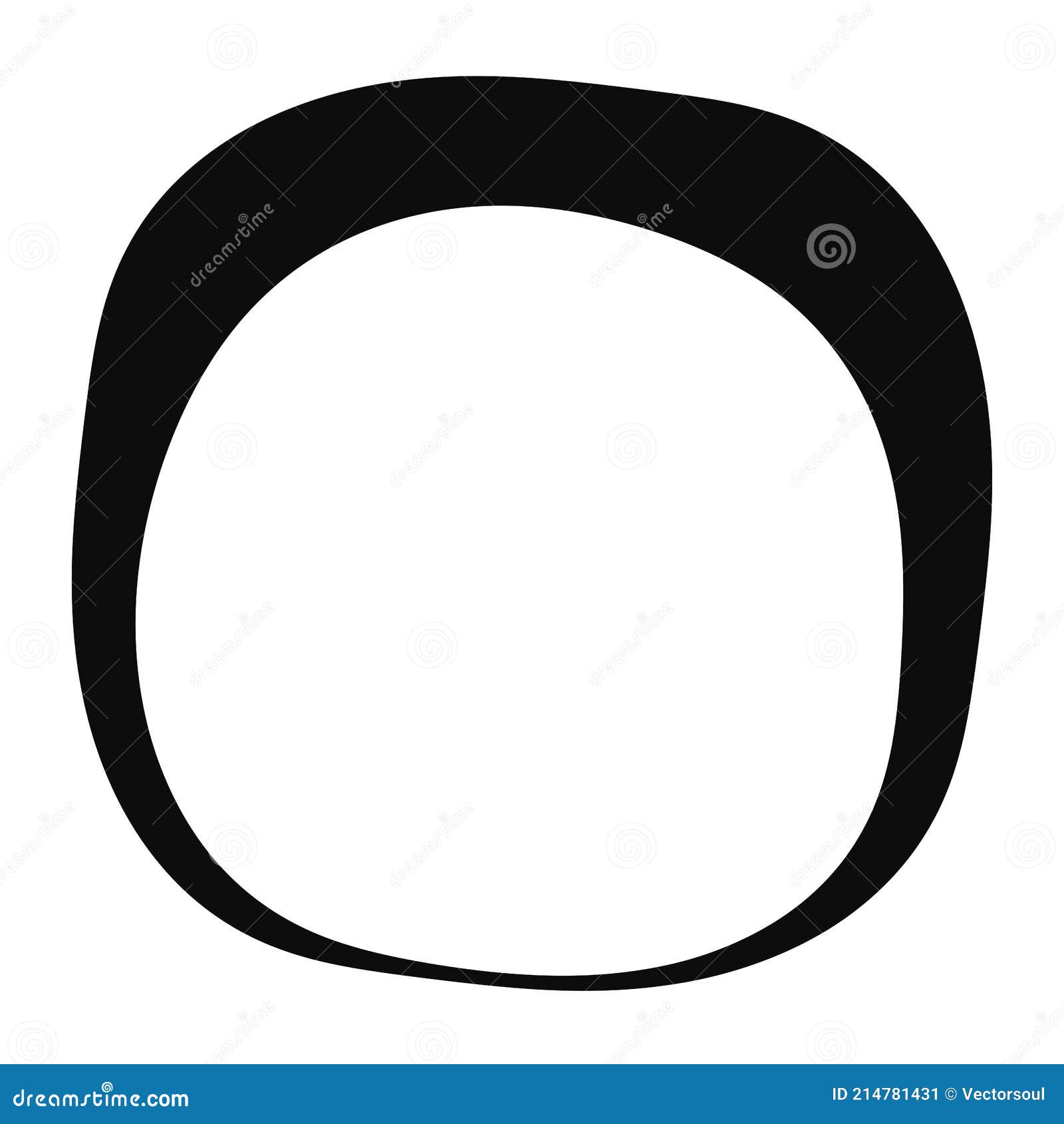 Abstract Amorphous Rounded Square Shape, Element. Rounded Square Icon ...