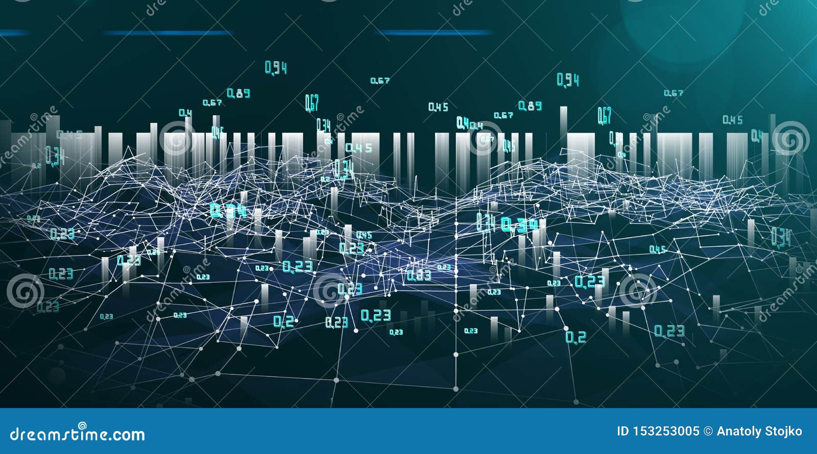Abstract Analysis Infographics. Bright Mesh of the Data Array. Big Data ... Abstract Analysis Infographics. Bright Mesh of the Data Array. Big Data ...