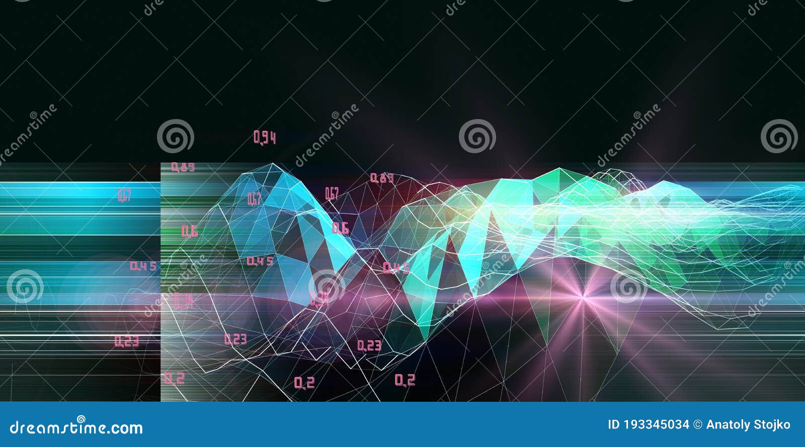 Abstract Analyze Algorithm Artificial Intelligence Data Technology