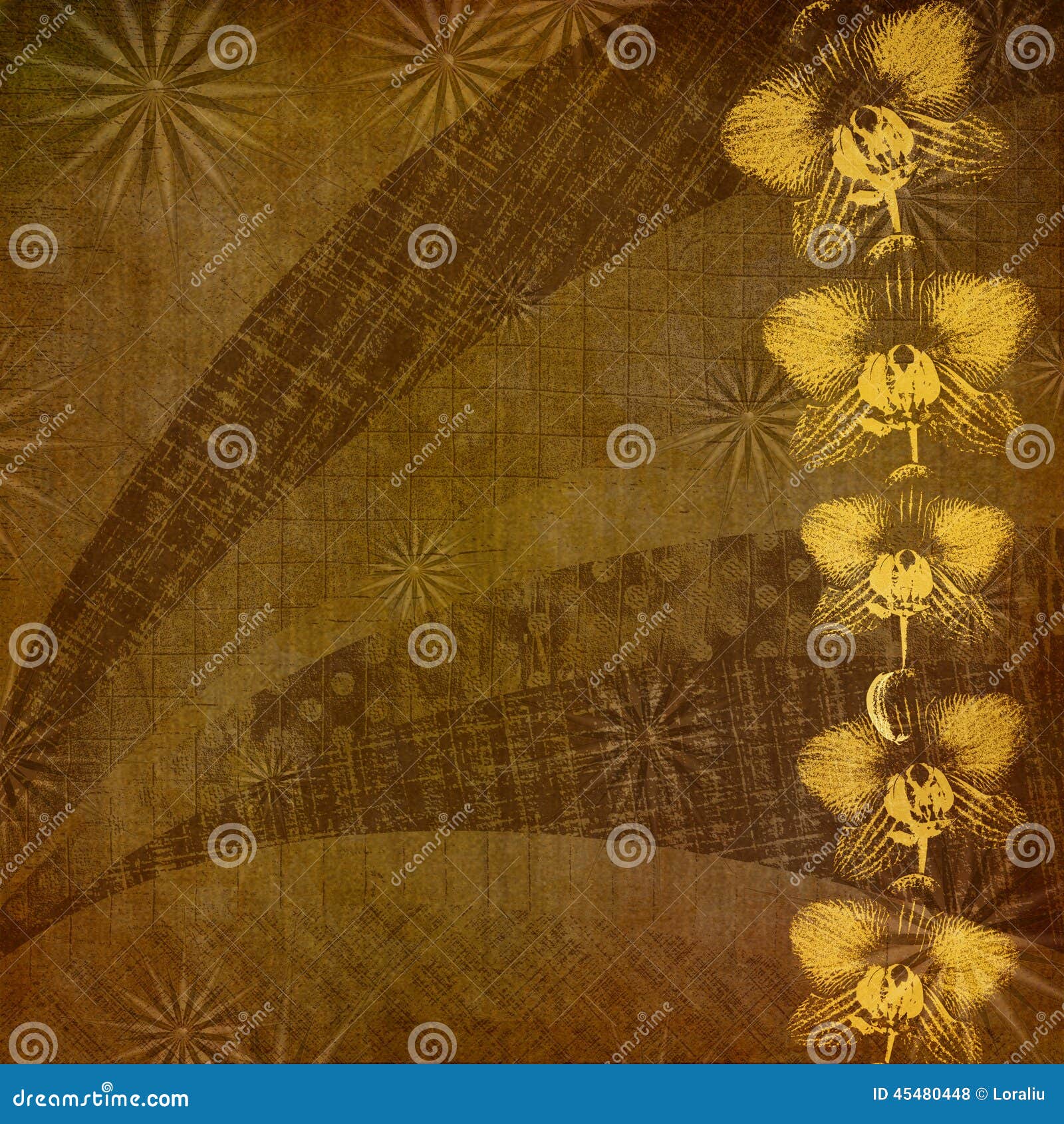 Abstract Ancient Background in Scrapbooking Style Stock Illustration ...