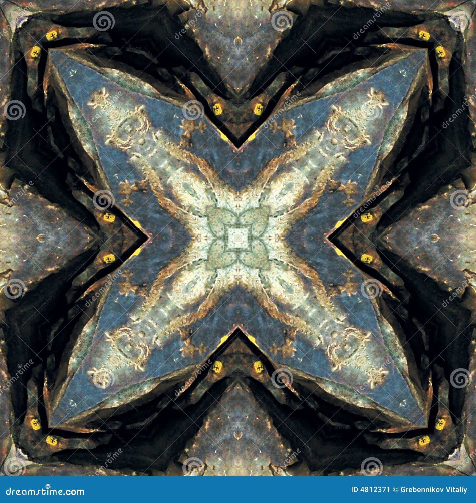 Abstract Ancient Figures on Rock. Stock Illustration - Illustration of ...