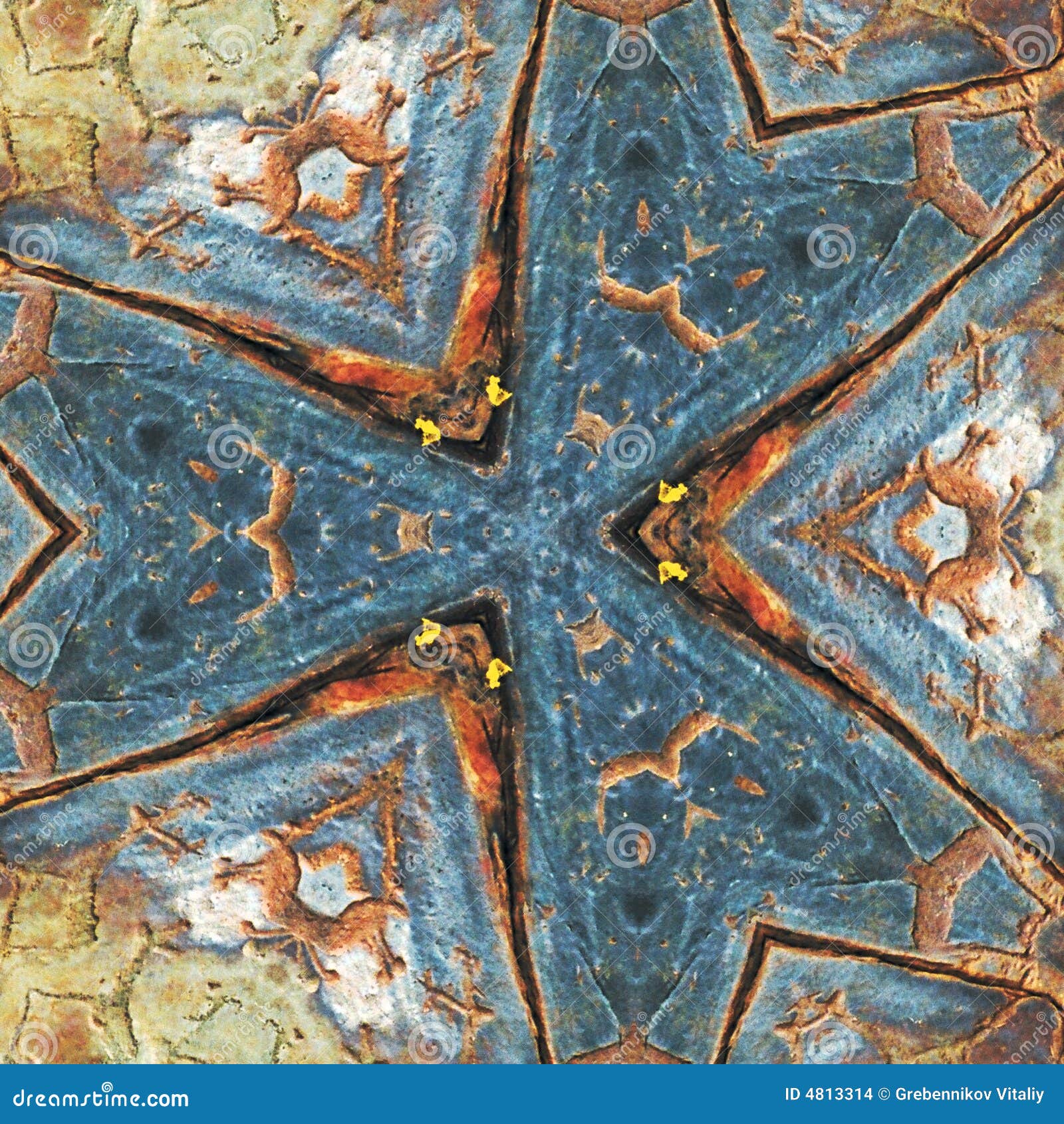 Abstract Ancient Egyptian Background, Cleopatra. Dark Background. Stock ...