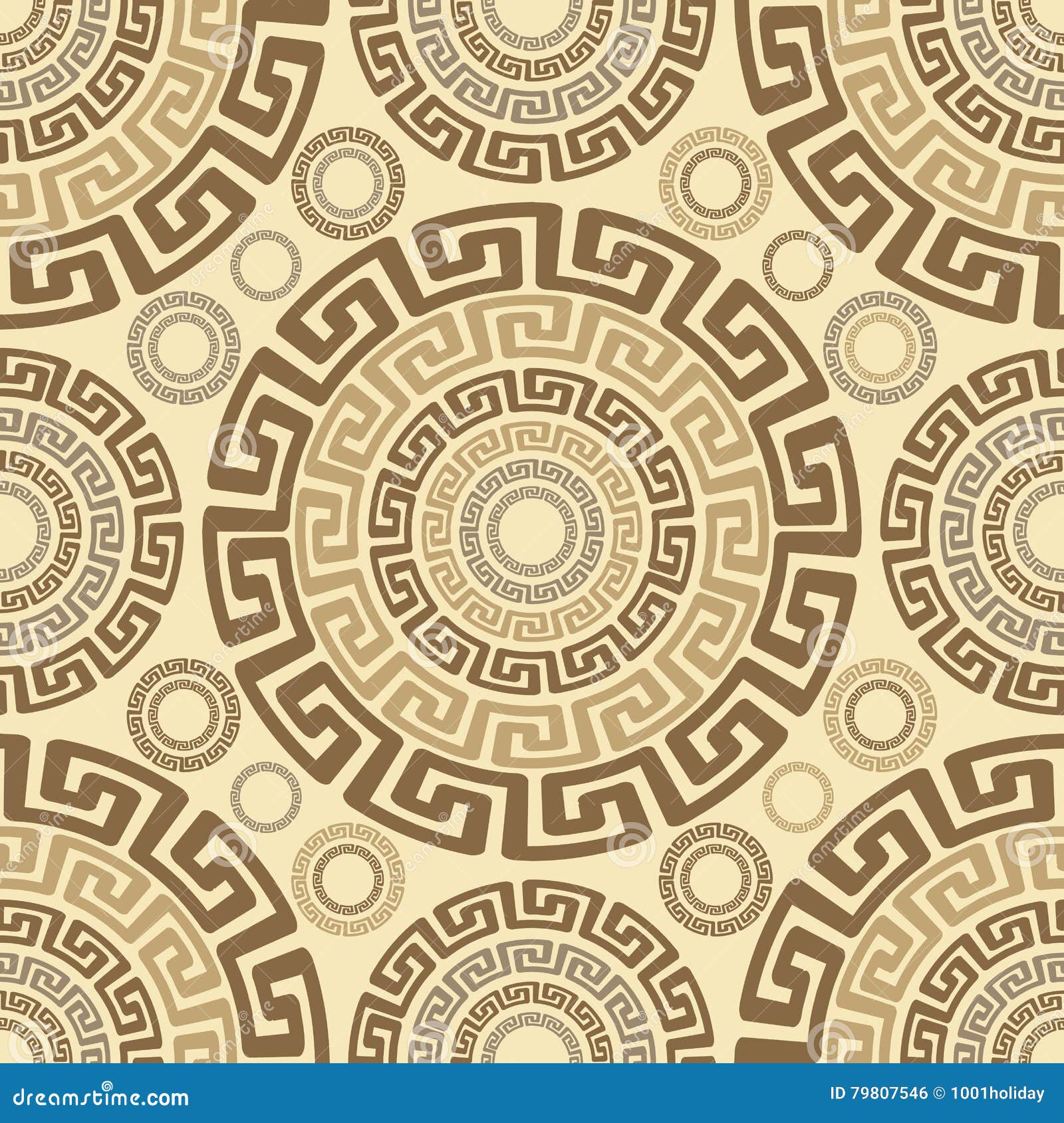Abstract Ancient Vector Seamless Pattern Stock Vector - Illustration of ...