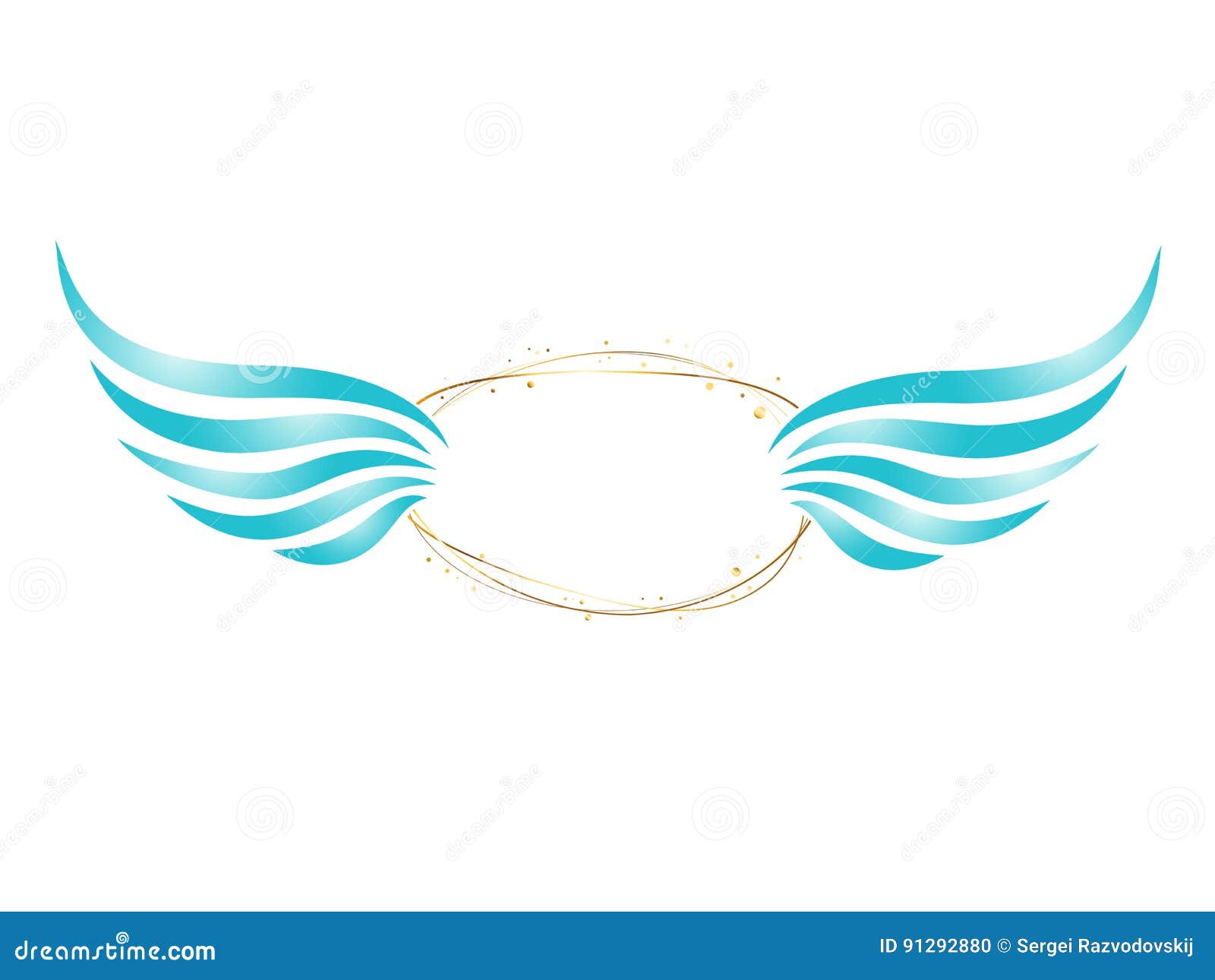 Abstract Angel Frame stock vector. Illustration of template - 91292880