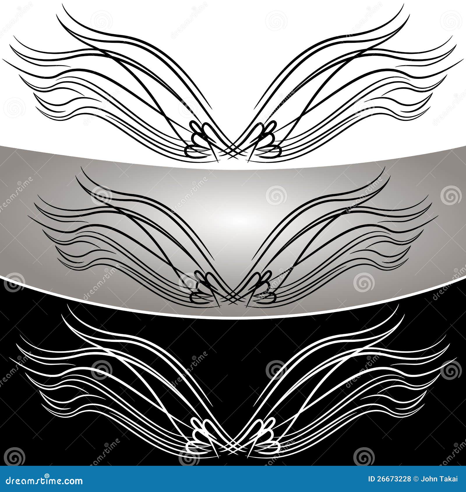 Abstract Angel Wing Set stock vector. Illustration of element - 26673228
