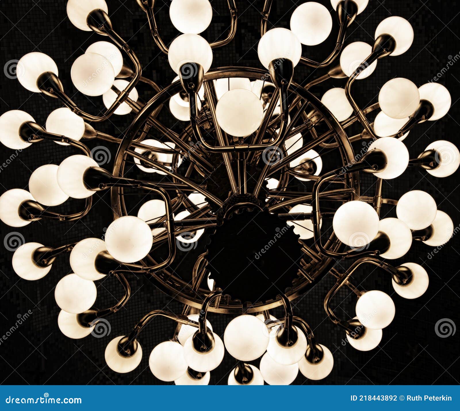 Abstract Angle of Hanging Light Fixture Stock Photo - Image of ...