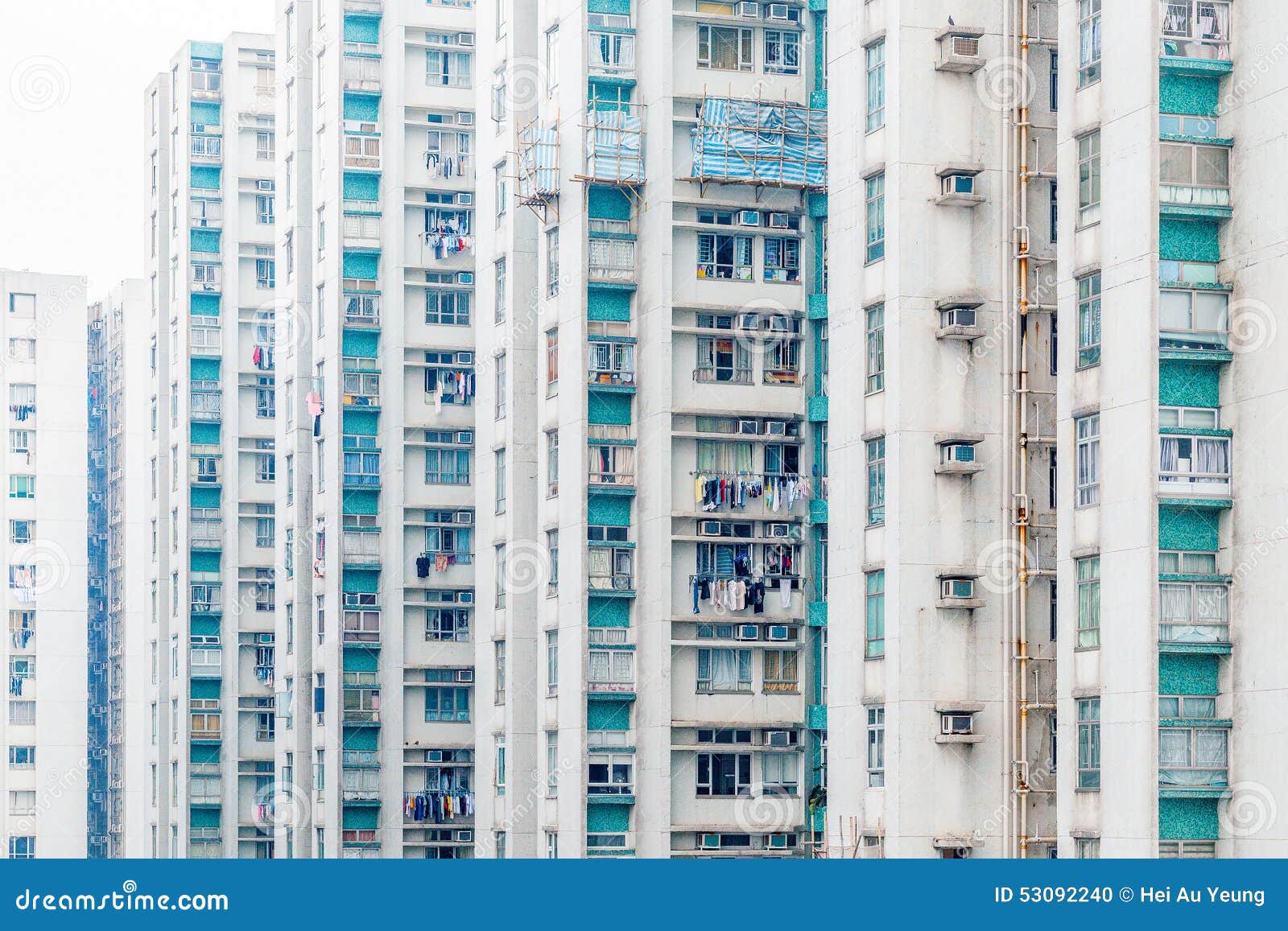 Abstract Angle of Hong Kong Housing, Asia Stock Photo - Image of ...