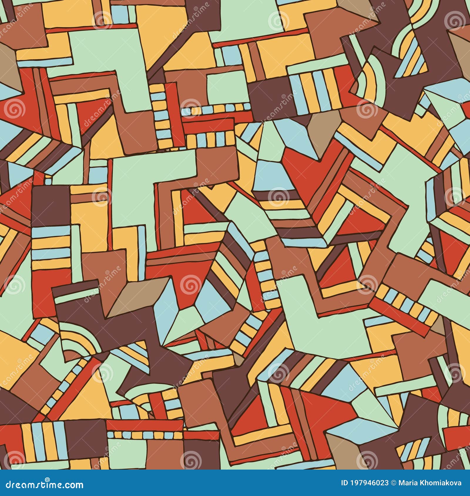 Abstract Angle Seamless Pattern Stock Illustration - Illustration of ...