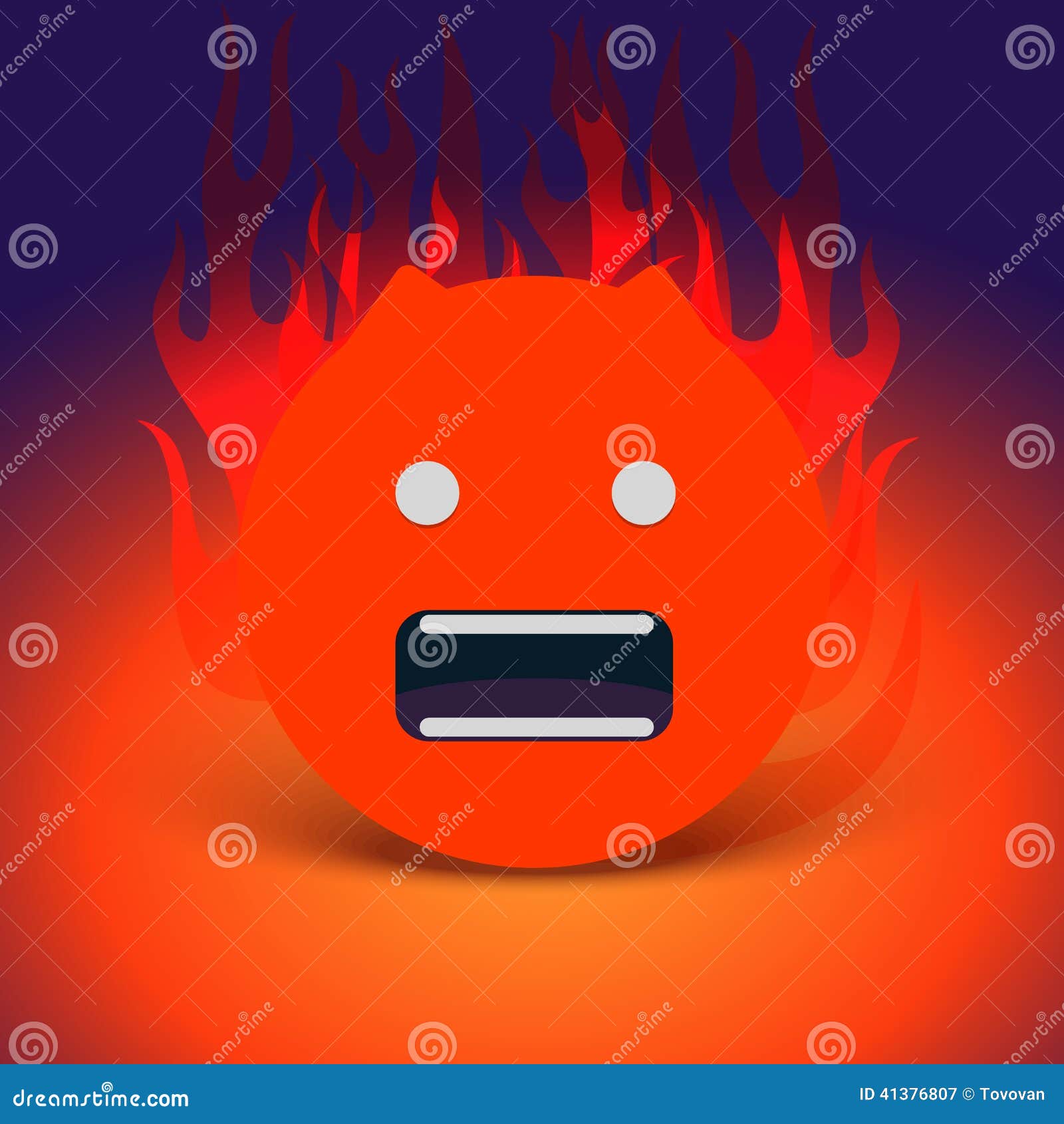 Abstract angry face stock illustration. Illustration of smiley - 41376807