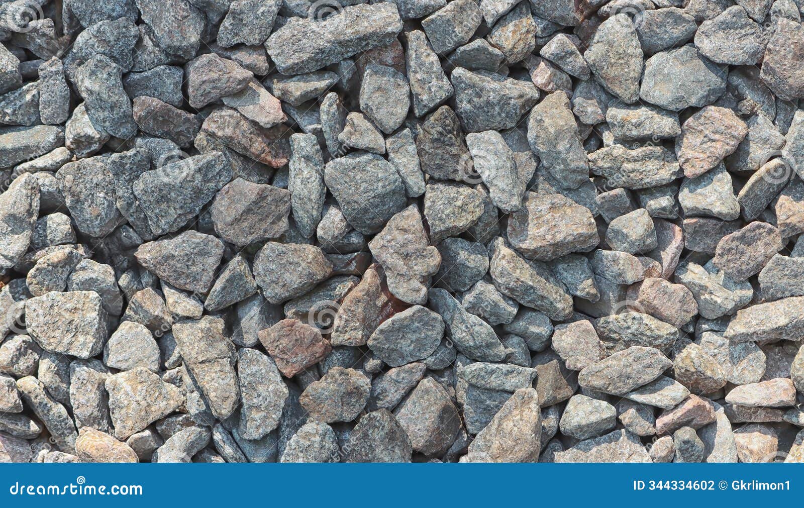 Background of Granite Crushed Stone of Different Shapes and Sizes Stock ...