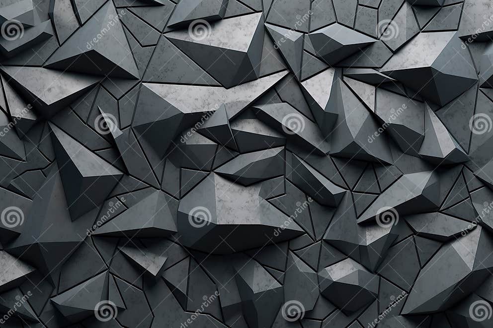 Abstract Angular Geometric Pattern with Dark Gray Textures Stock ...