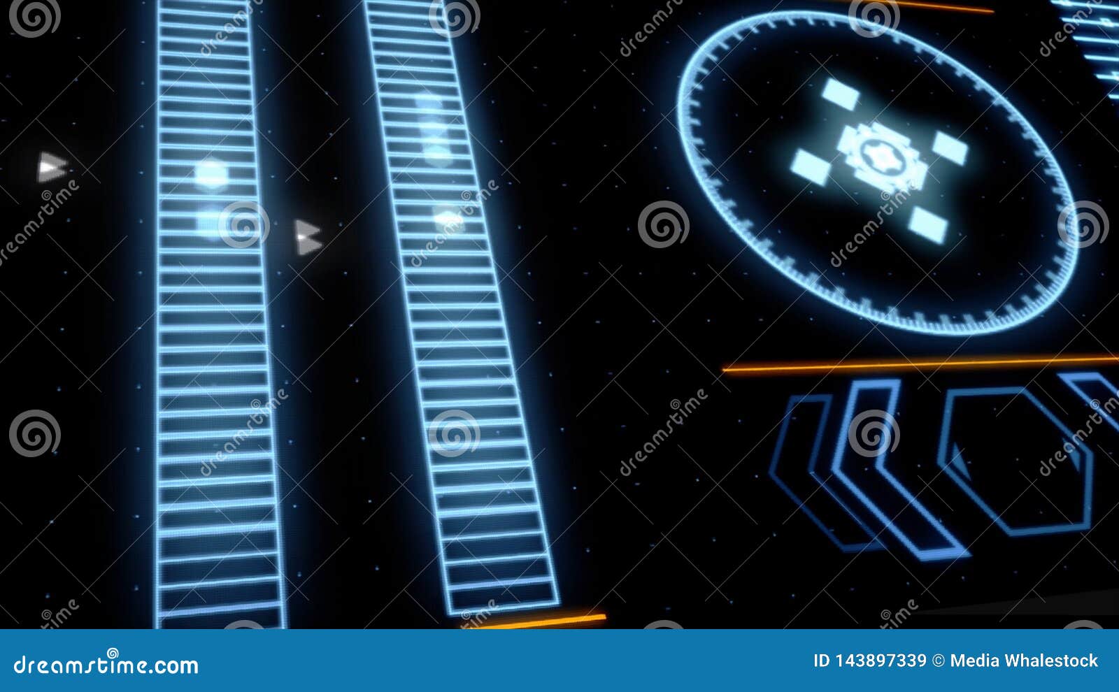 Abstract Animaion of Warning Notifications All Over the Screen with ...