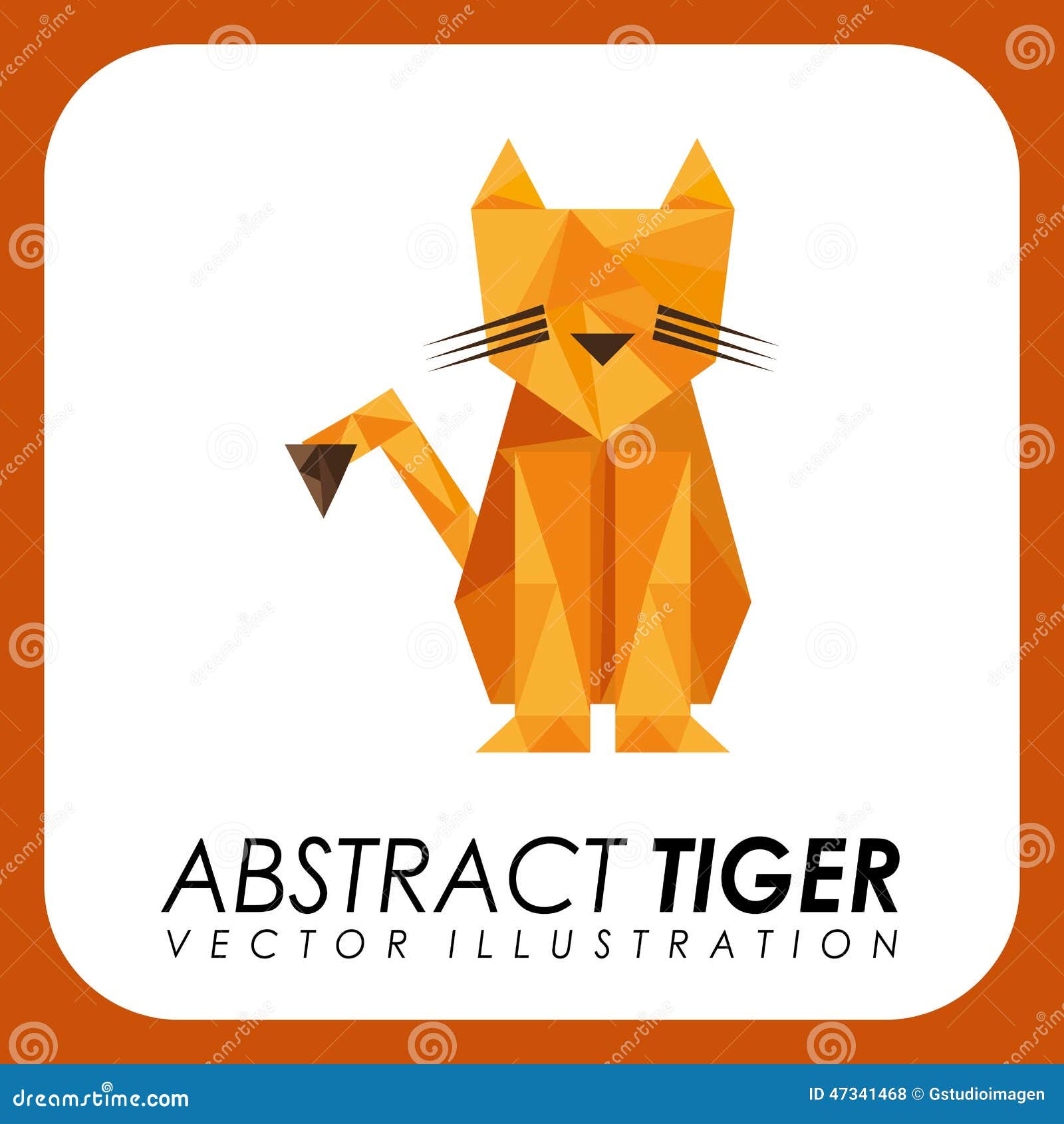 Abstract animal design stock vector. Illustration of symbol - 47341468