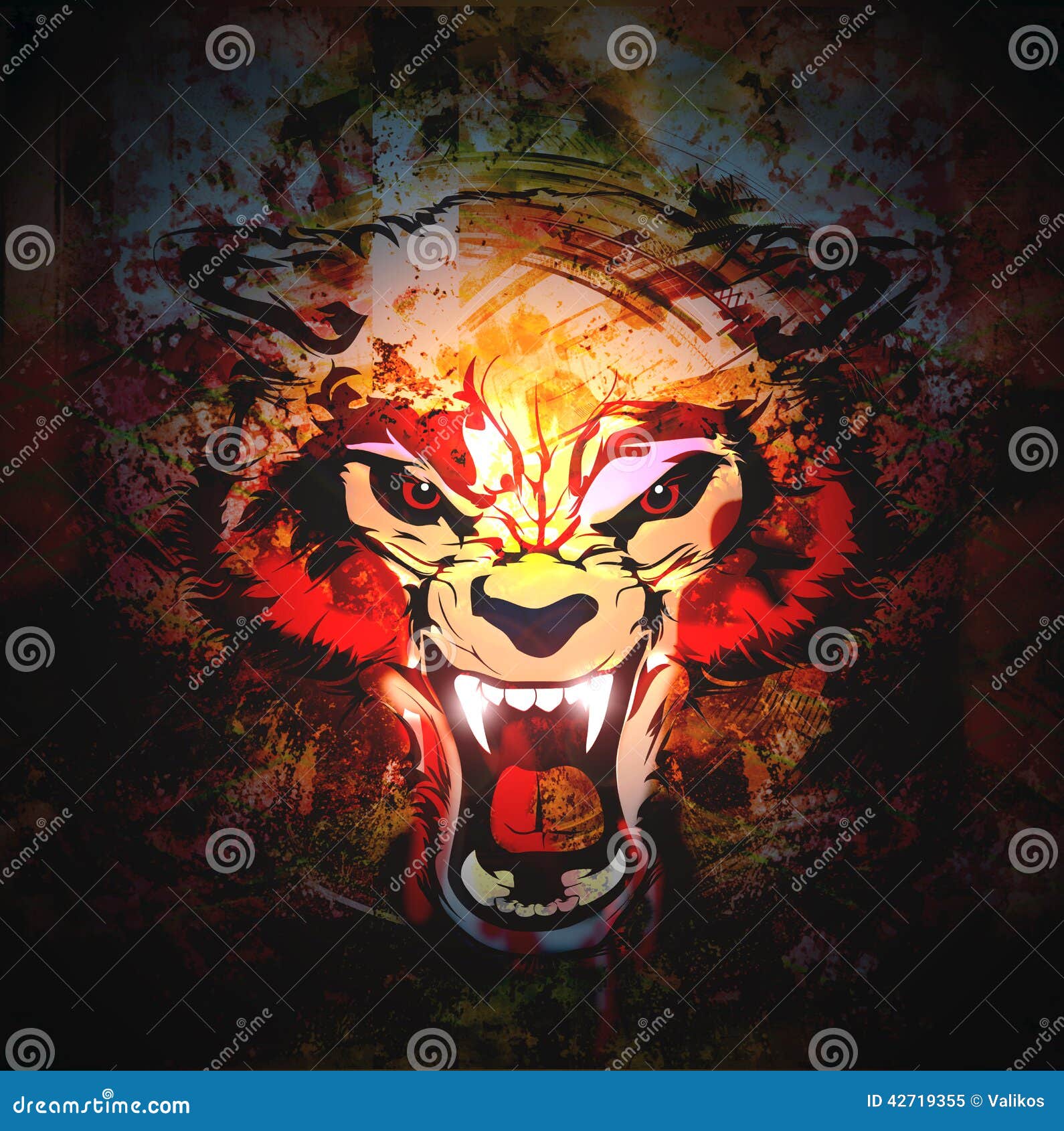 Abstract animal face stock illustration. Illustration of abstract ...