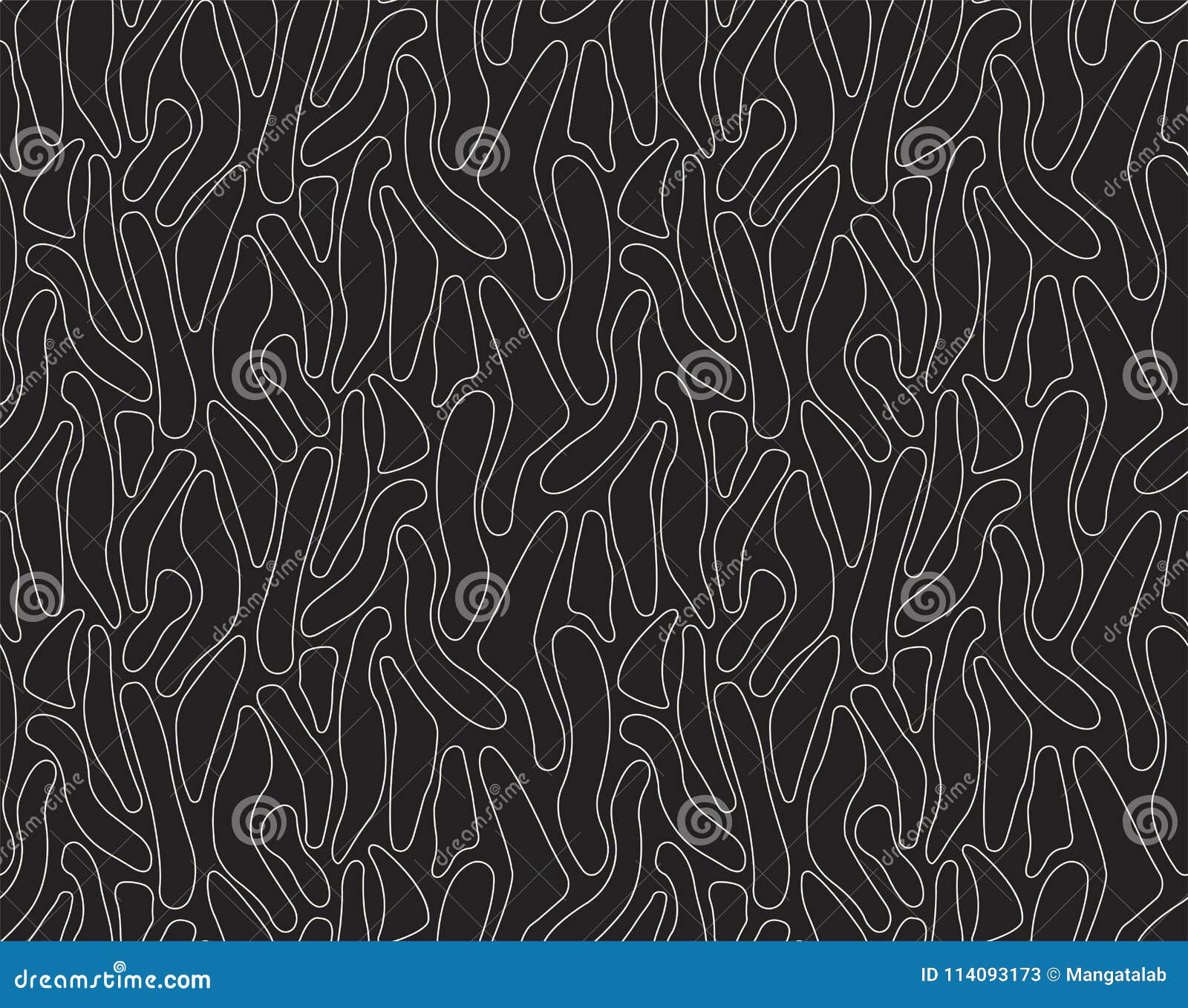 Abstract Animal Skin Fur Seamless Vector Pattern. Geometric Texture ...