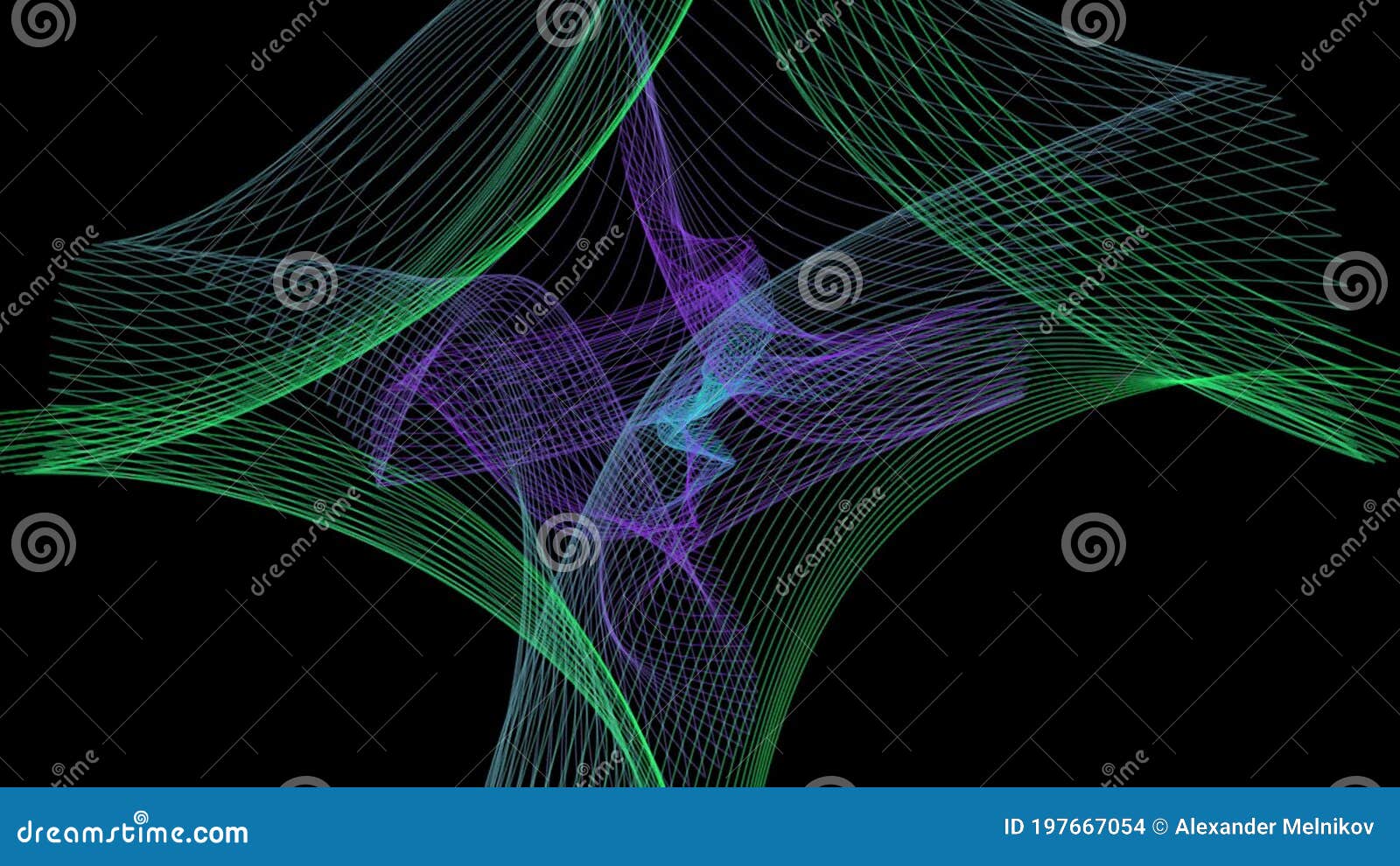 Abstract Animated Background Simulating Energy Waves Stock Footage ...