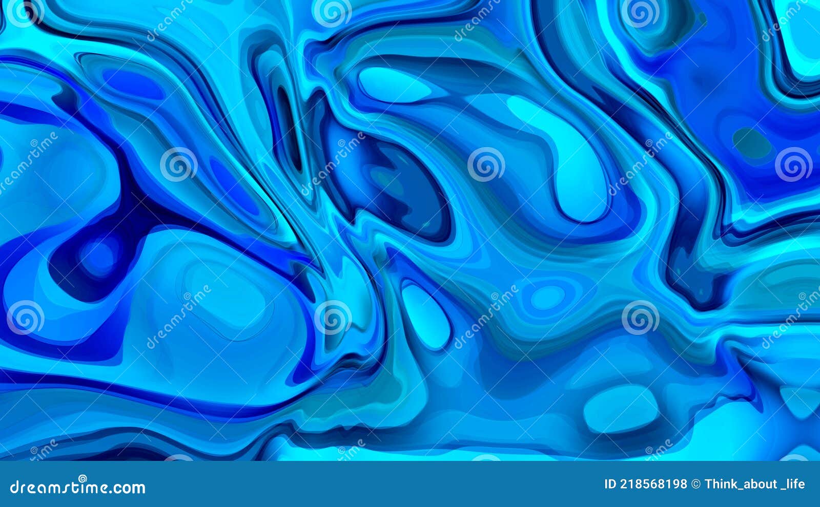 Abstract Animated Colorful Paint Ink Liquid. Stock Illustration ...