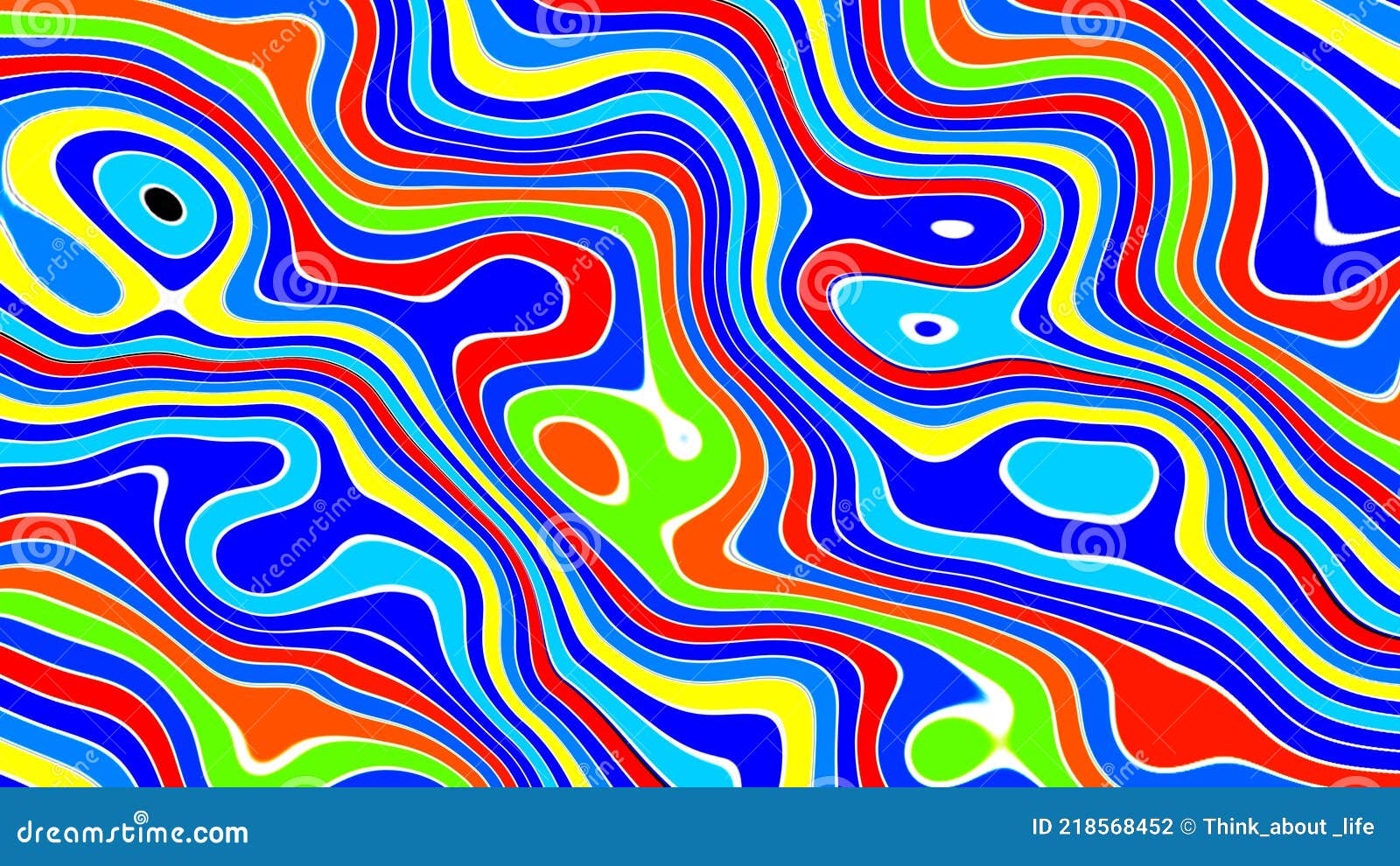 Abstract Animated Colorful Paint Ink Liquid. Stock Illustration ...