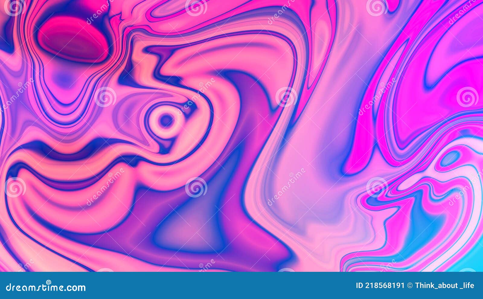 Abstract Animated Colorful Paint Ink Liquid. Stock Illustration ...