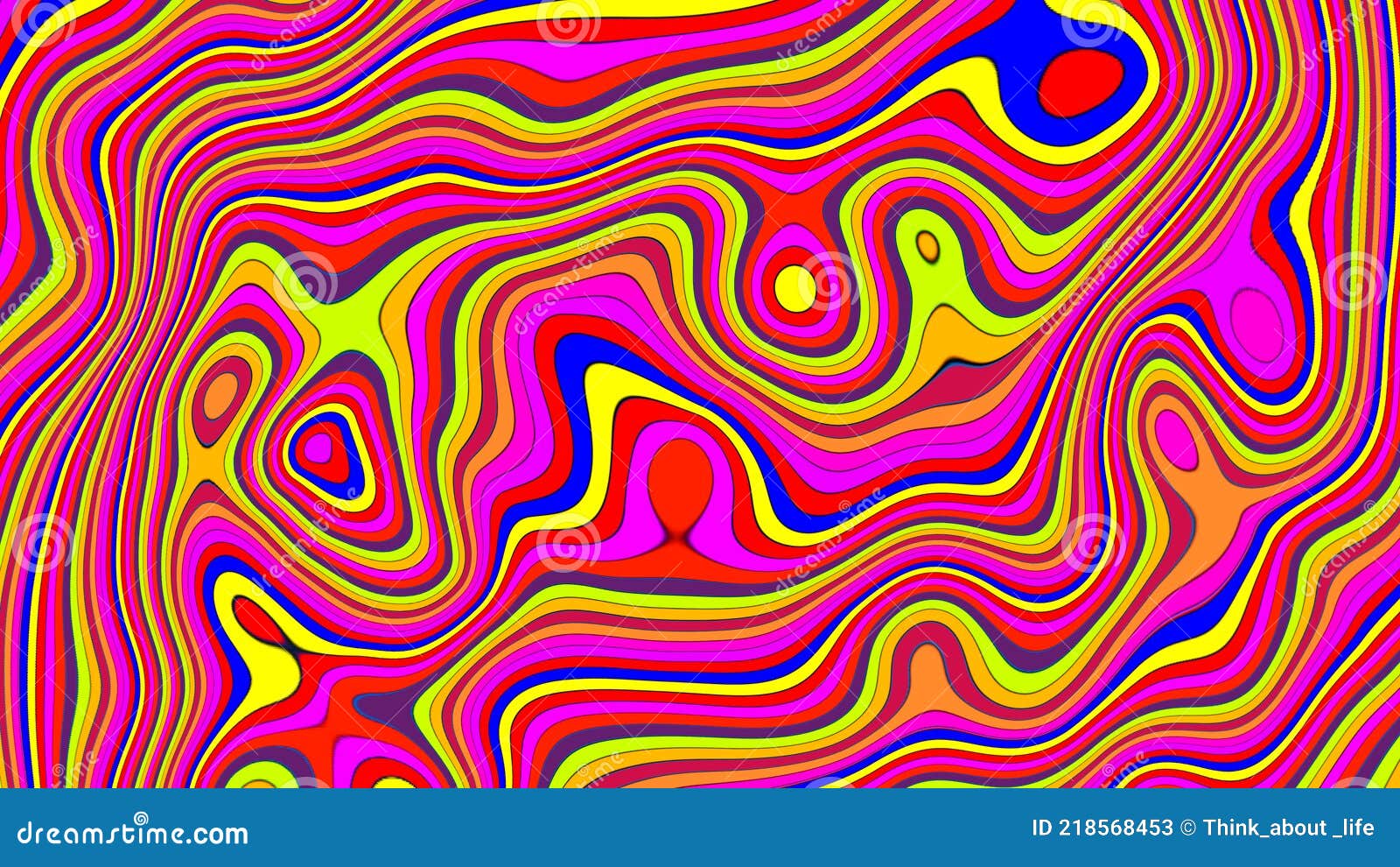 Abstract Animated Colorful Paint Ink Liquid. Stock Illustration ...