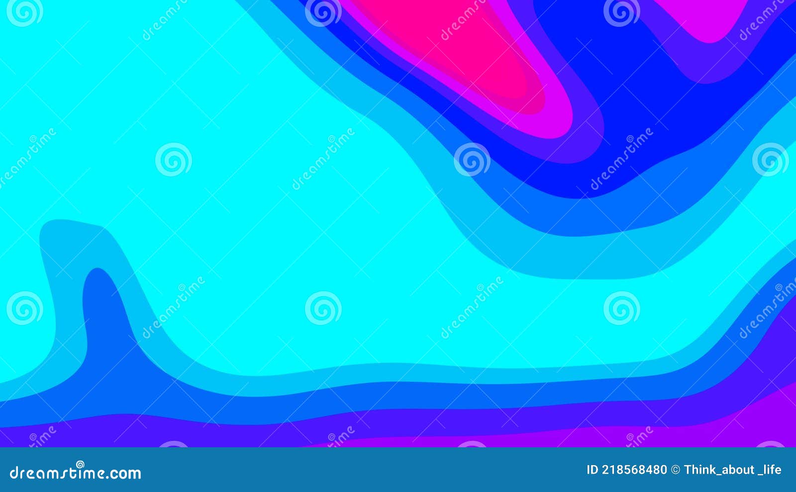 Abstract Animated Colorful Paint Ink Liquid. Stock Illustration ...