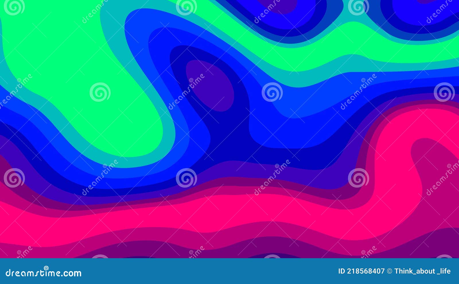 Abstract Animated Colorful Paint Ink Liquid. Stock Illustration ...