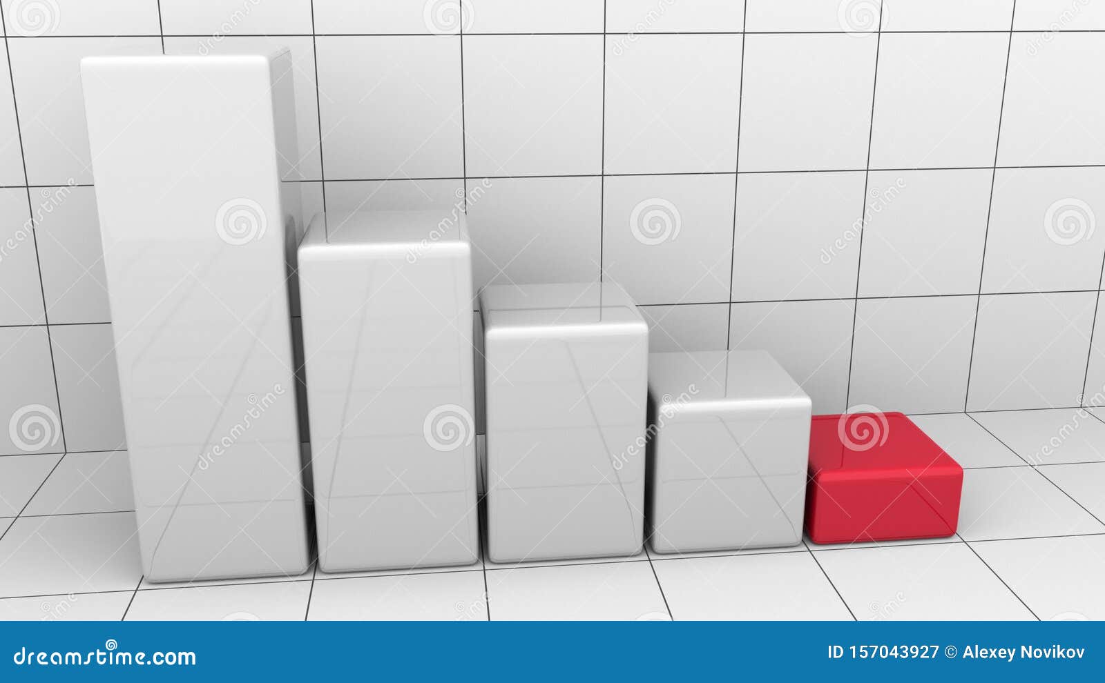 Abstract Animated Descending Chart or Bar Graph Stock Video - Video of ...