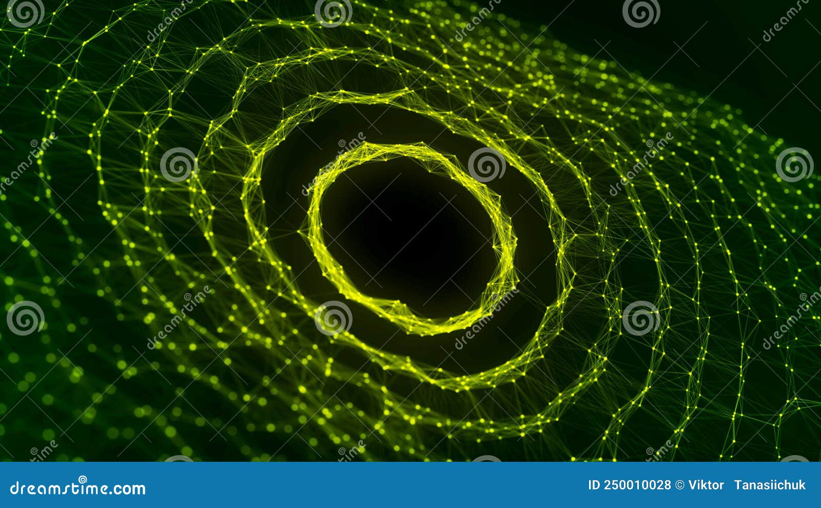 Abstract Animated Futuristic Background.Network Connection. Data ...