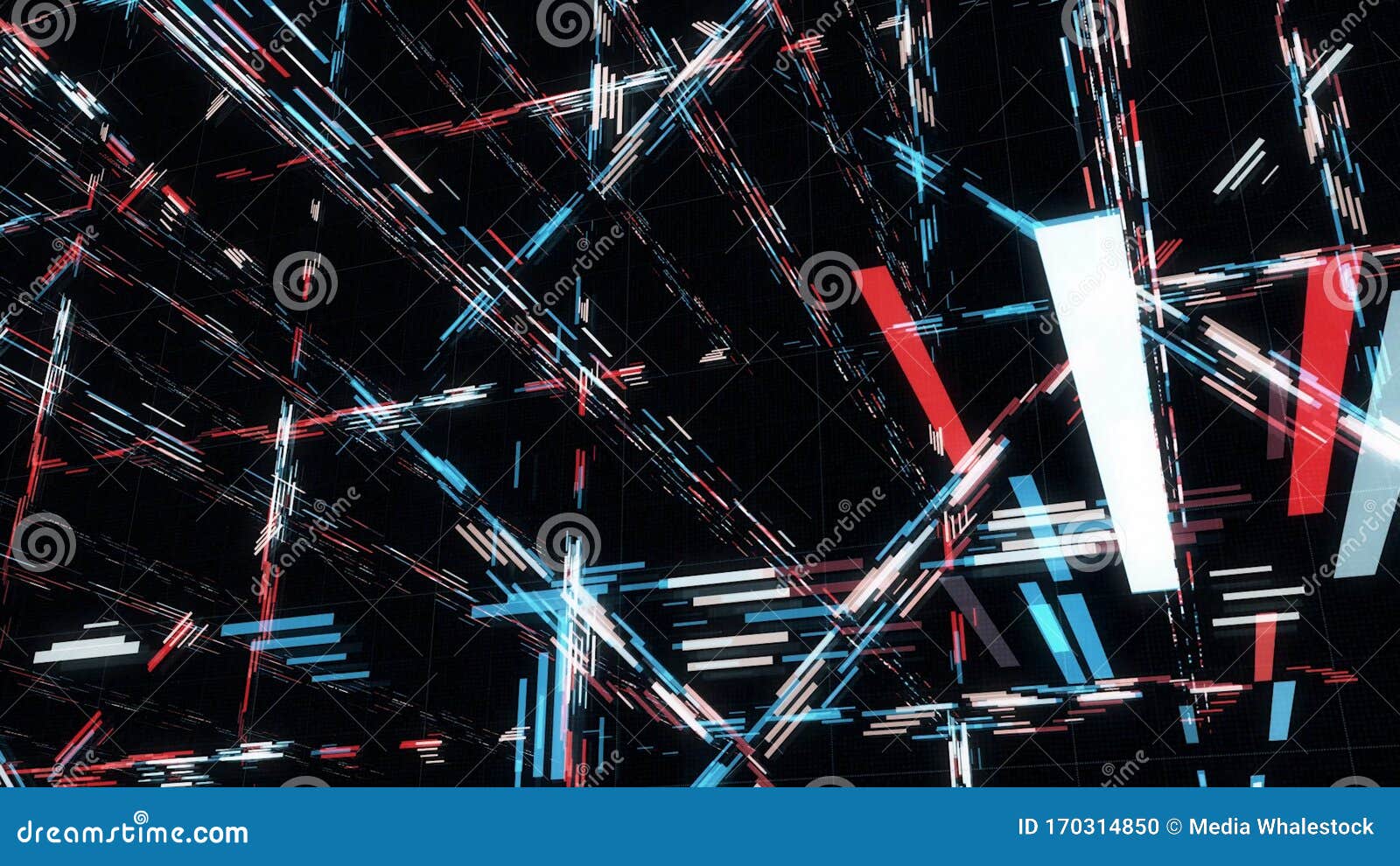 Abstract Animation of 3D Cyberspace Matrix with Strokes. Animation ...