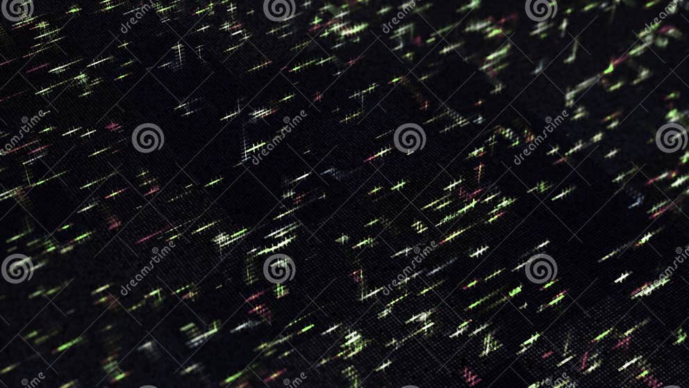 Abstract Animation of Digital Abstract Processes on the Dark Background ...