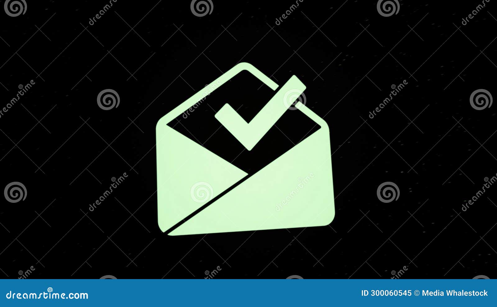 Abstract Animation of the Email Icon Decaying into Multicolored Moving ...