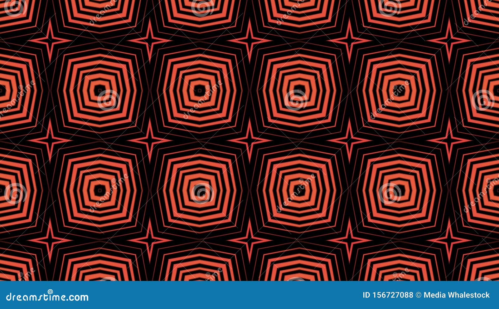 Abstract Animation of Hypnotic Multi Colored Neon Elements Rotating in ...